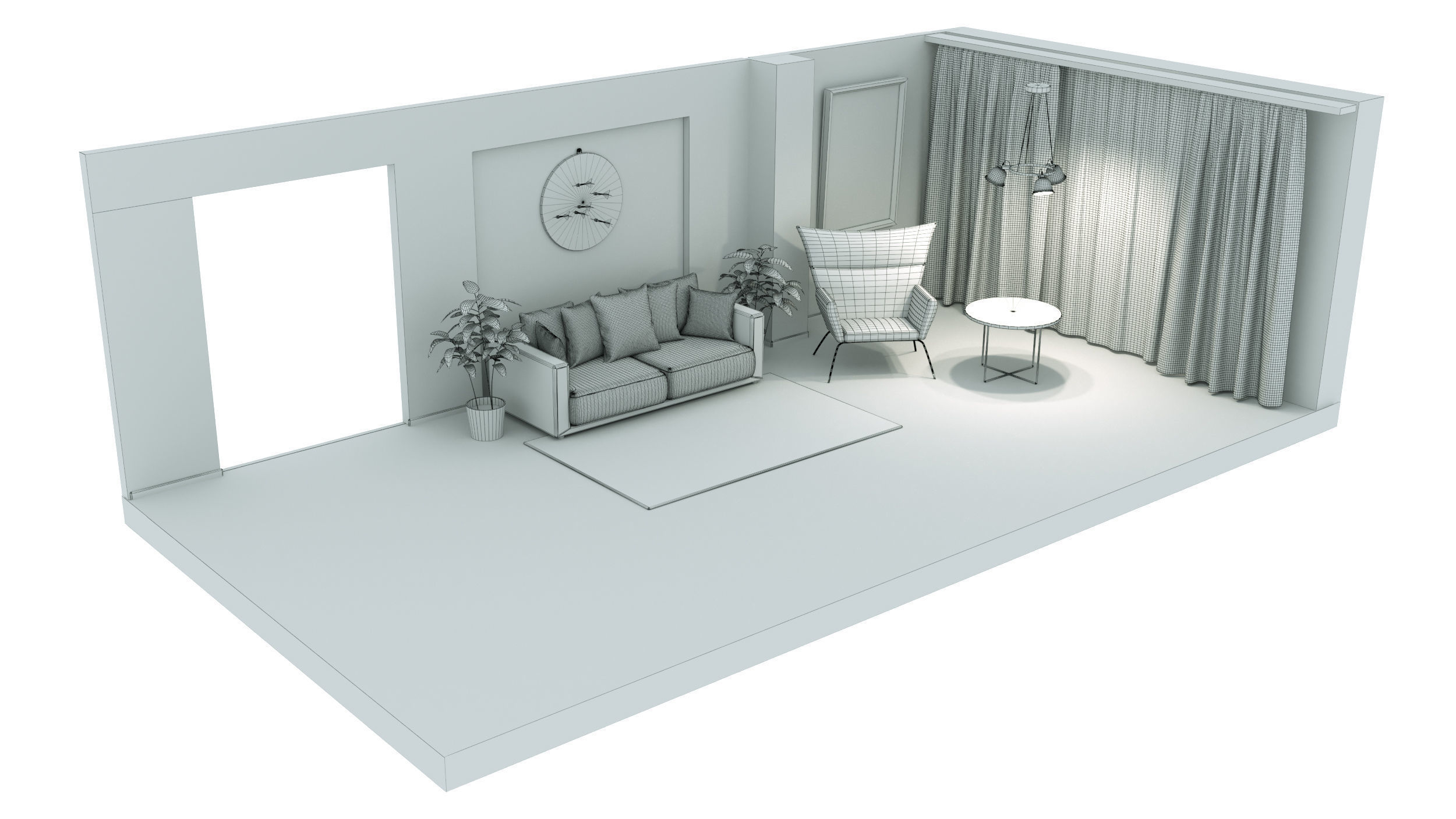 Interior loft-3d model free 3D model | CGTrader