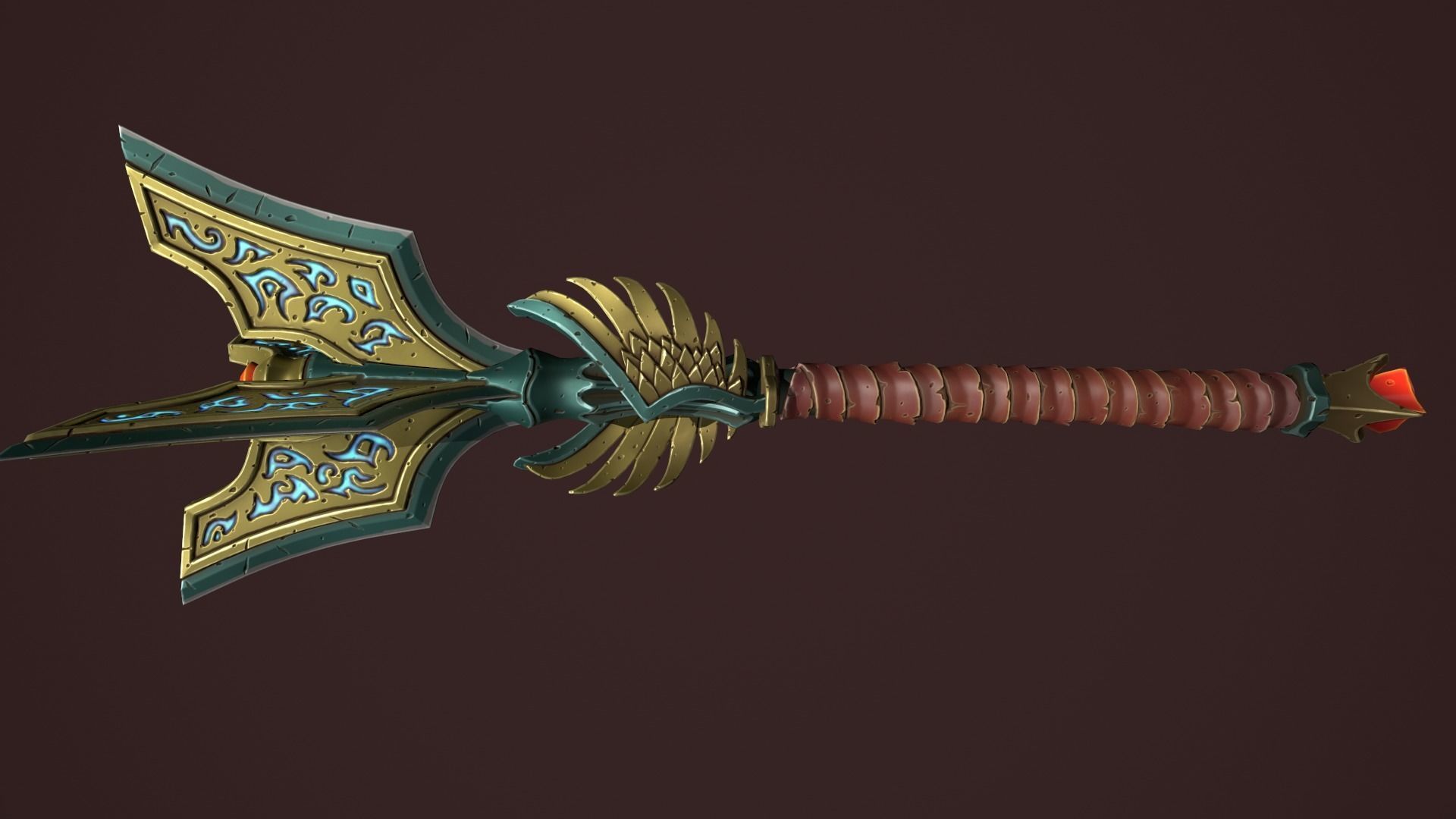 3D model Rune mace VR / AR / low-poly | CGTrader