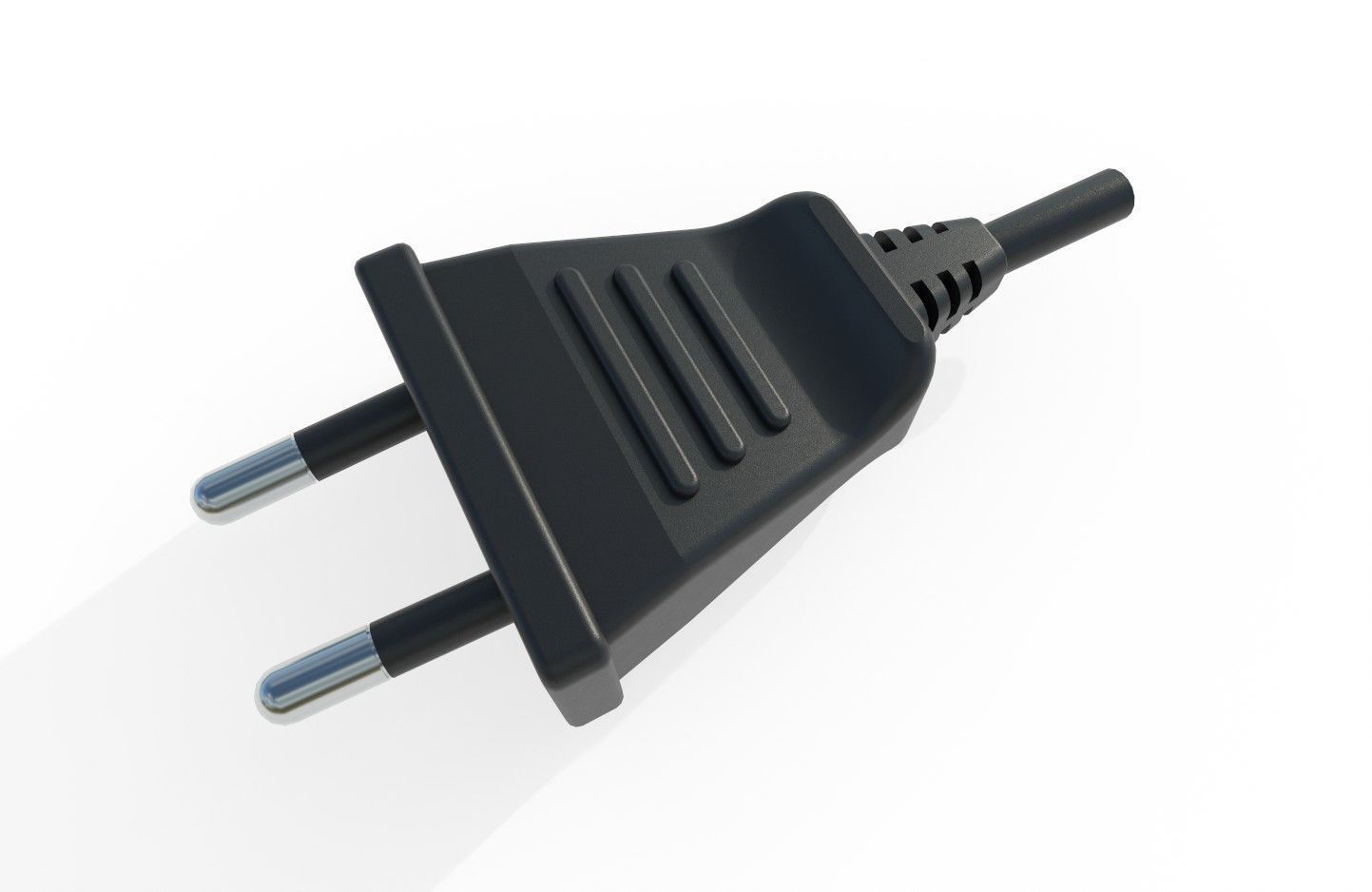 3D model Electrical Plug Type C Black VR / AR / low-poly | CGTrader