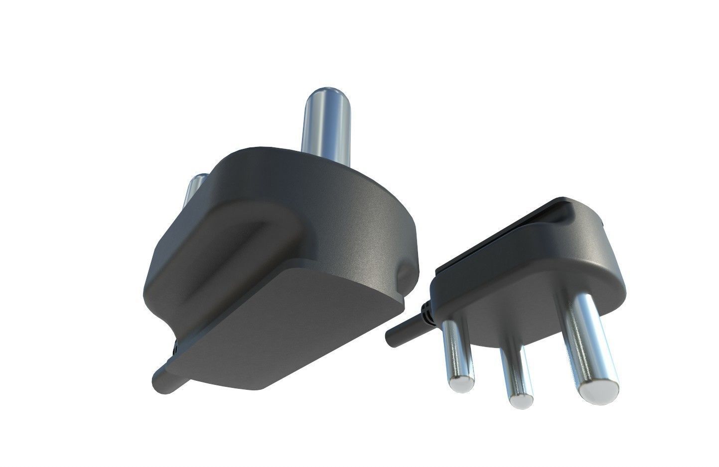 3D model Electrical Plug Type D Black VR / AR / low-poly | CGTrader