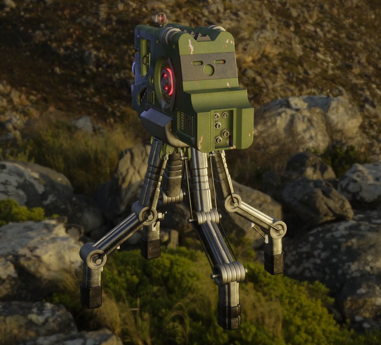 Military Combat Turrel 3D model | CGTrader