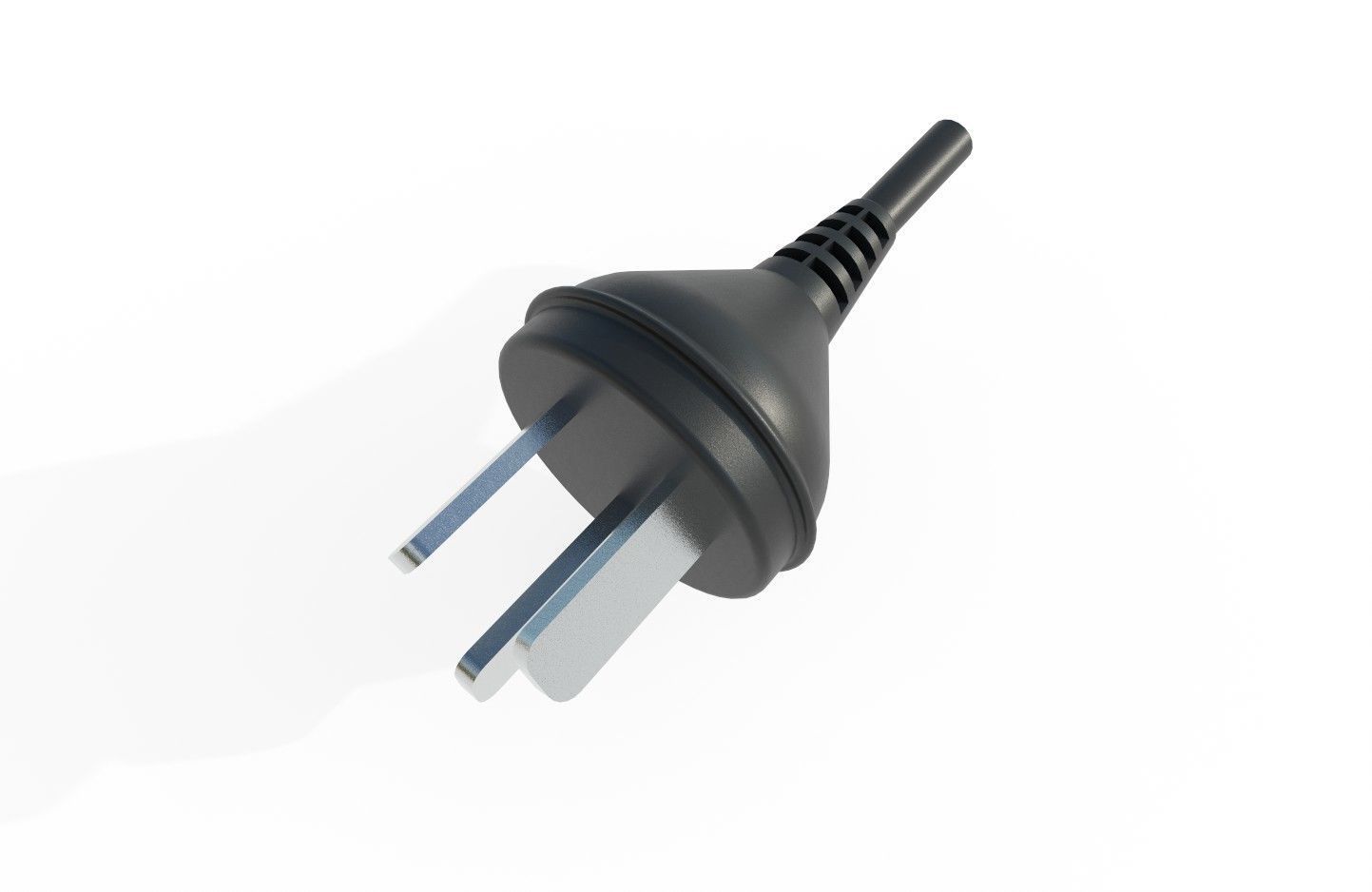 3D model Electrical Plug Type I Black VR / AR / low-poly | CGTrader