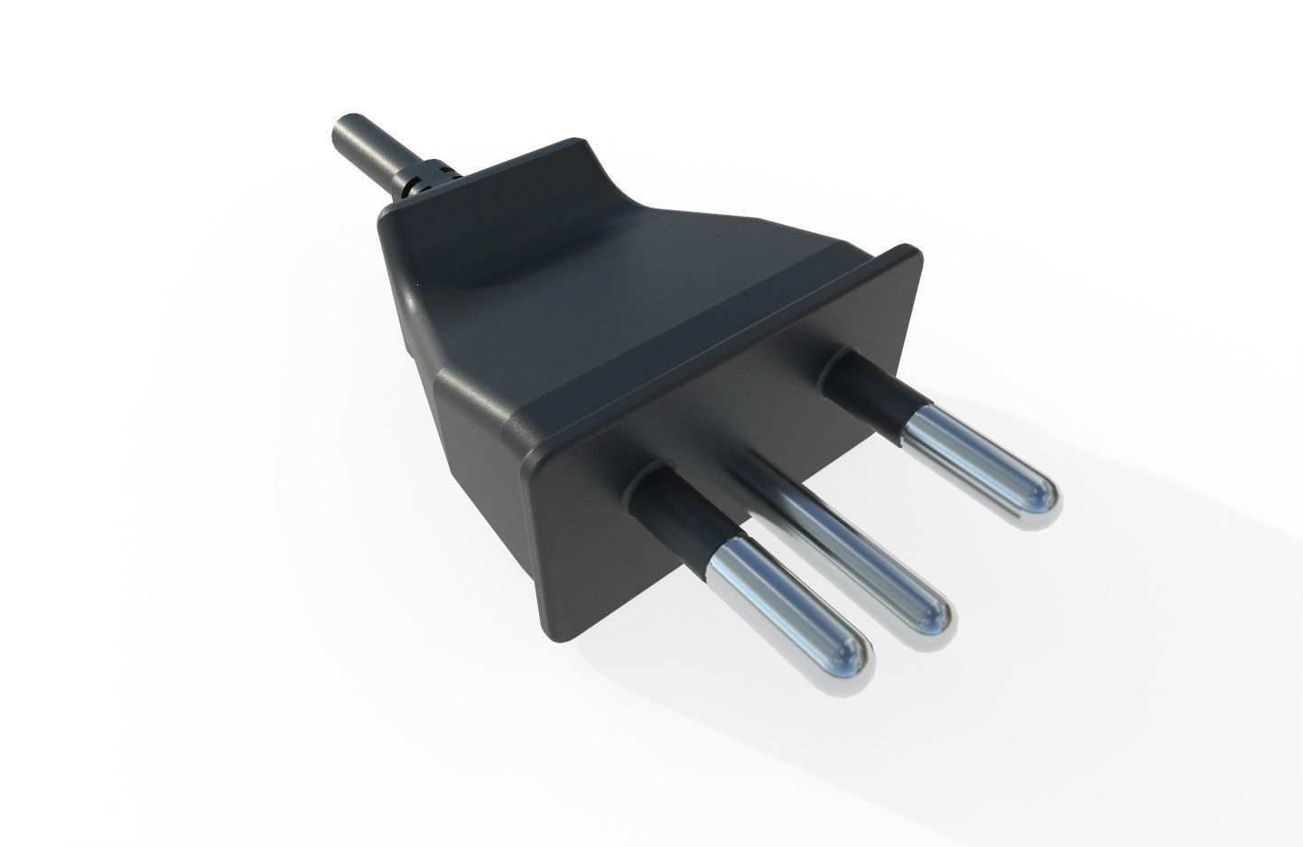 3D model Electrical Plug Type J Black VR / AR / low-poly | CGTrader