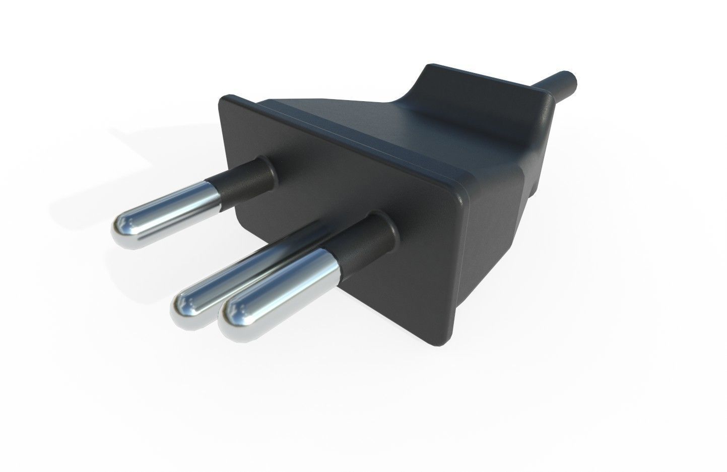 3D model Electrical Plug Type J Black VR / AR / low-poly | CGTrader