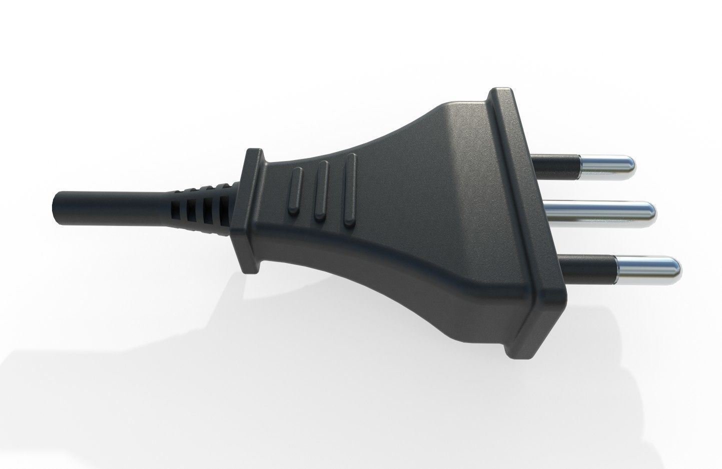 3D model Electrical Plug Type L Black VR / AR / low-poly | CGTrader