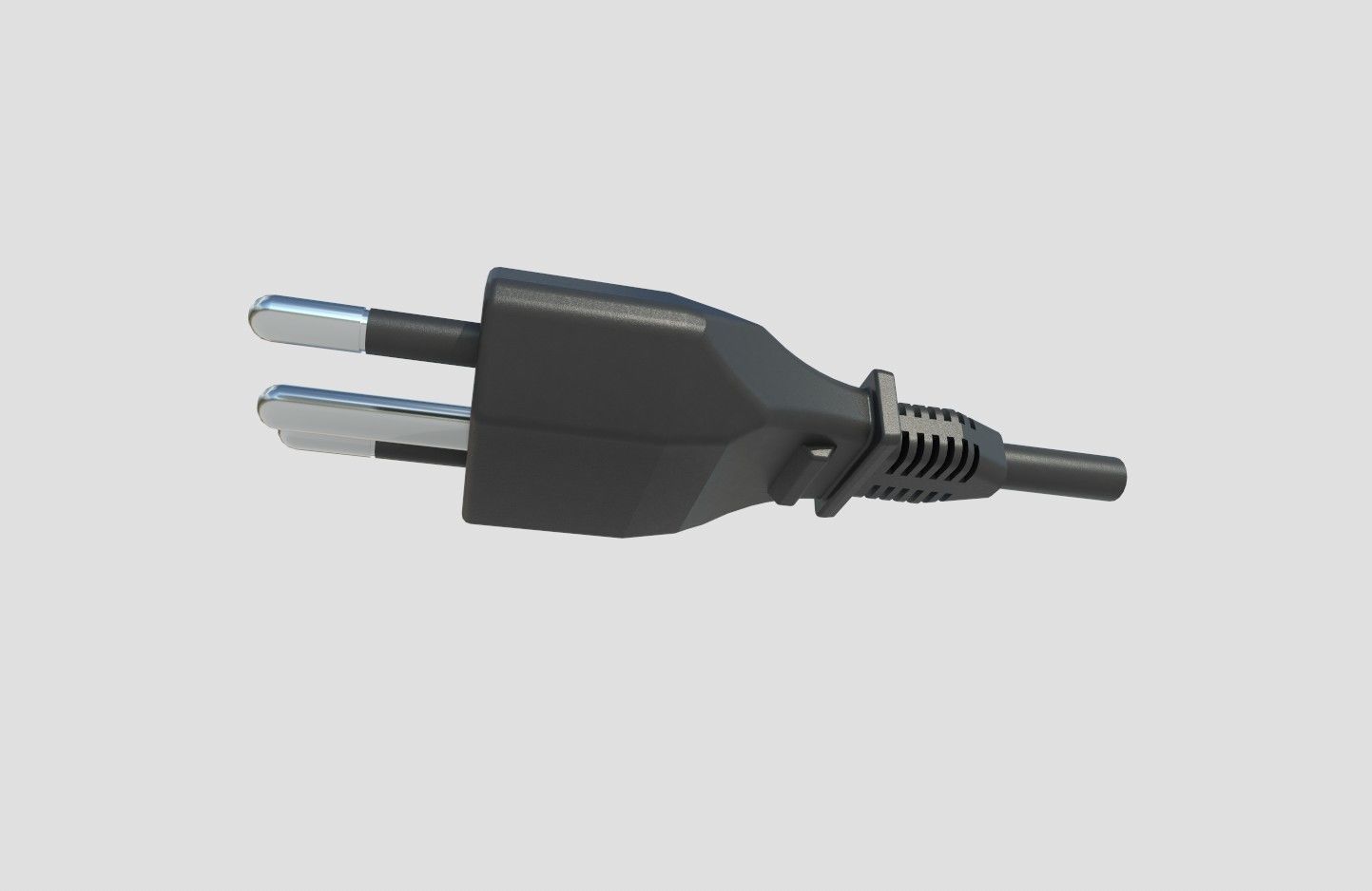 3D model Electrical Plug Type N Black VR / AR / low-poly | CGTrader
