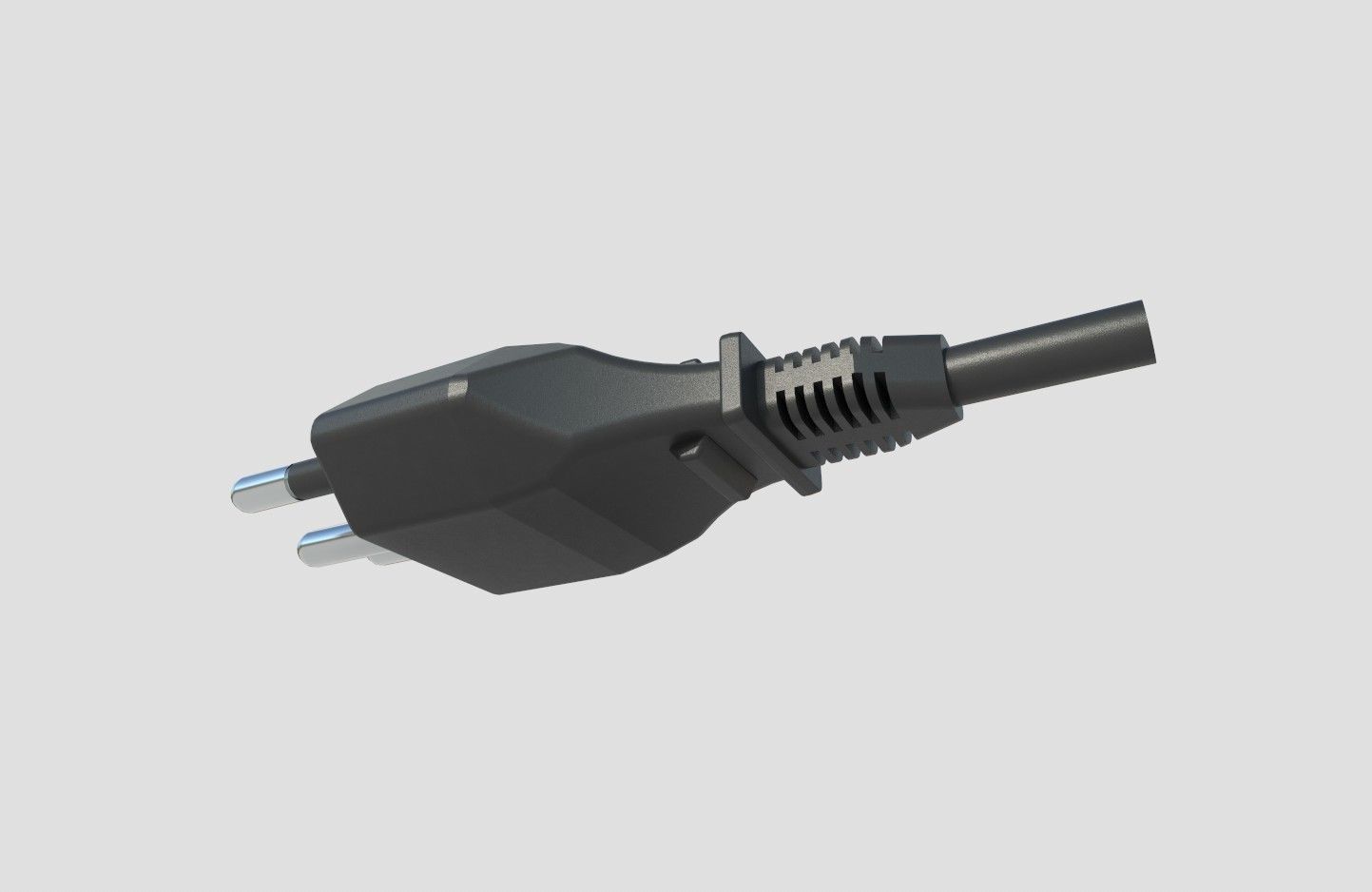 3D model Electrical Plug Type N Black VR / AR / low-poly | CGTrader