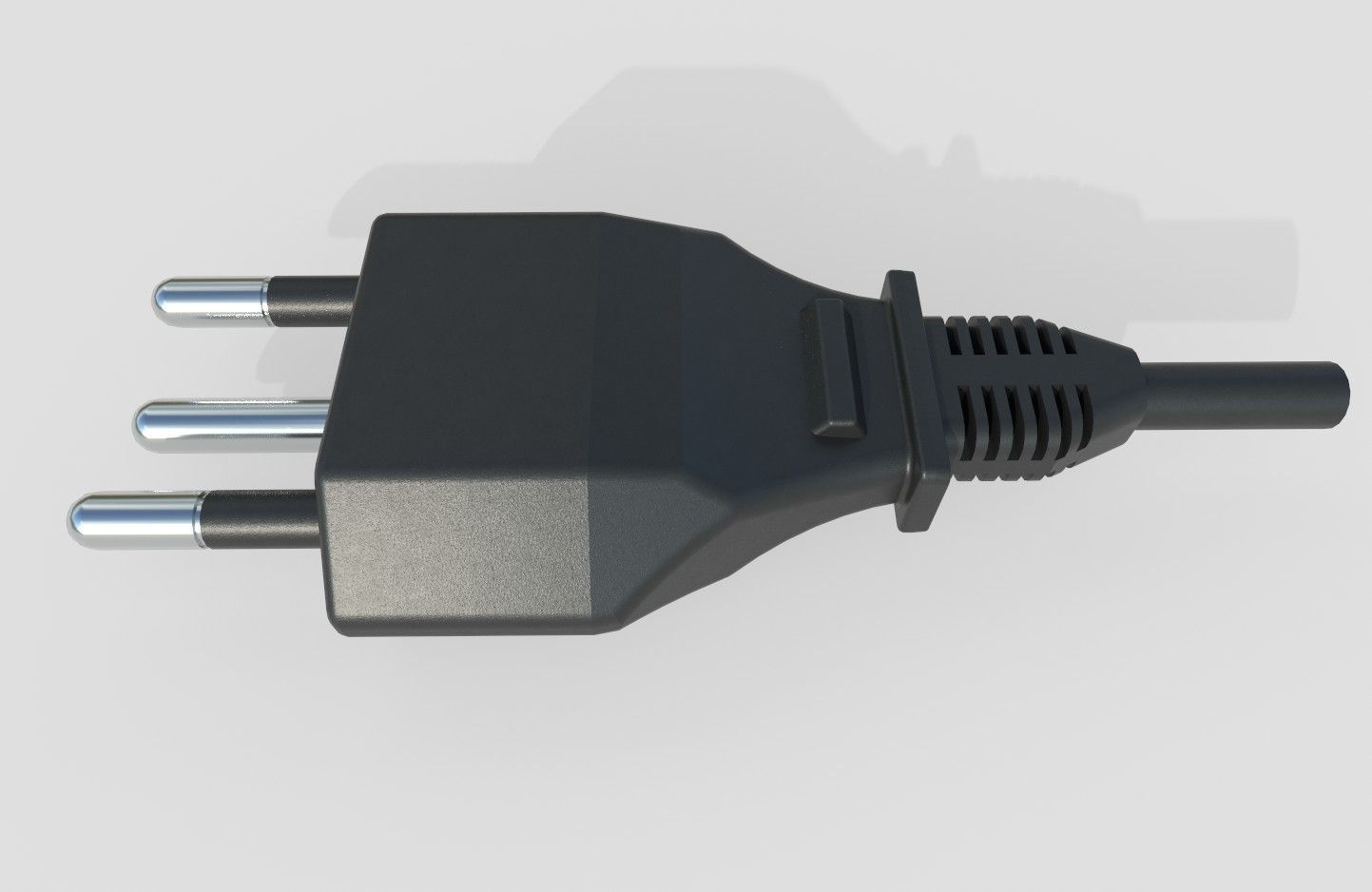 3D model Electrical Plug Type N Black VR / AR / low-poly | CGTrader