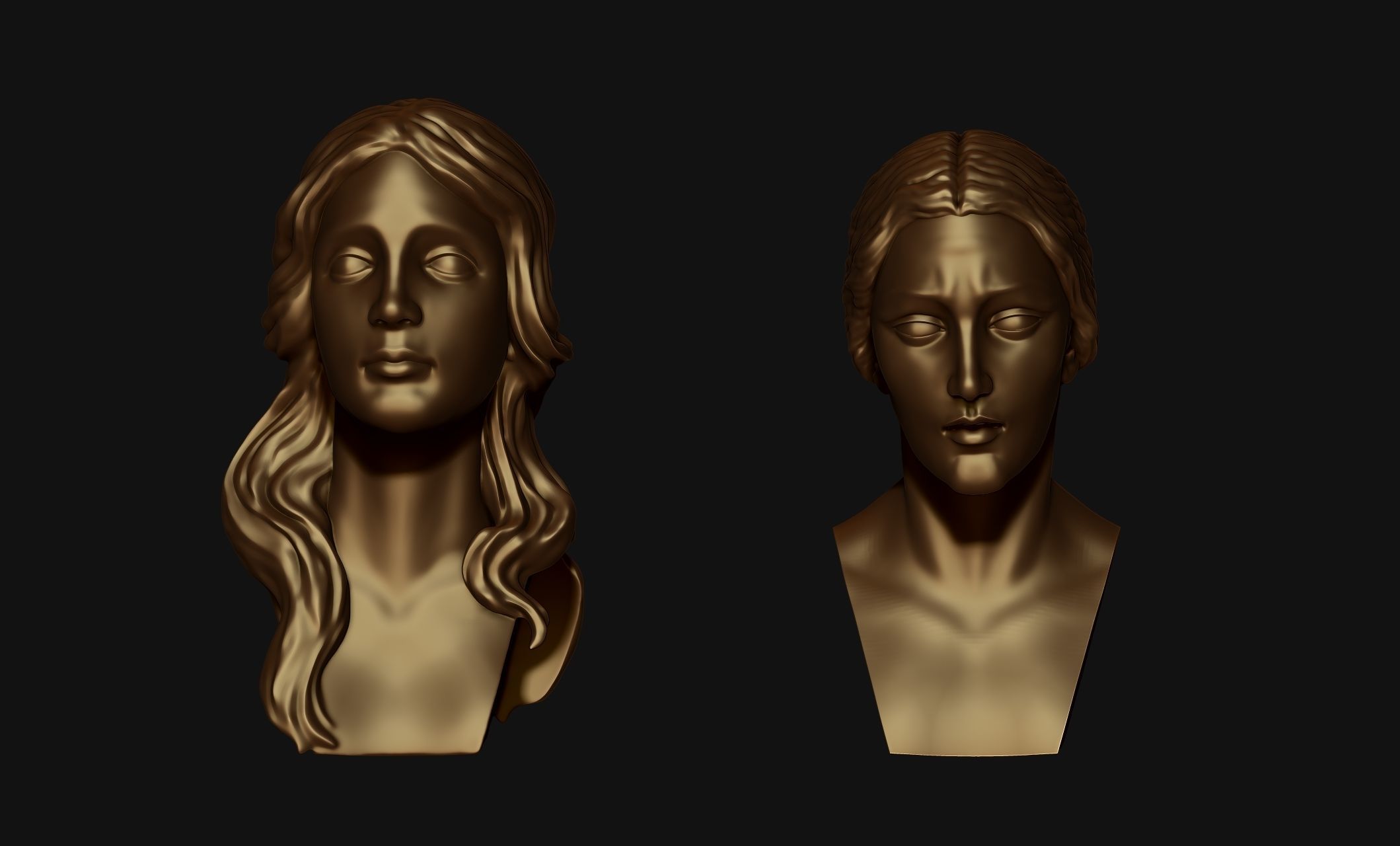 Women Busts CNC and 3D model 3D printable | CGTrader