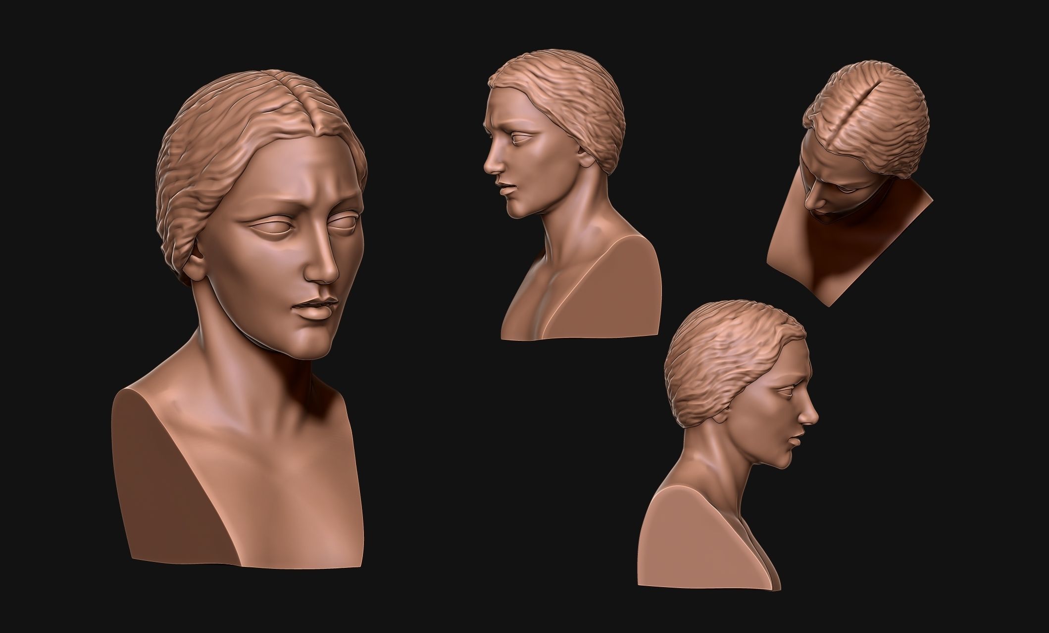 Women Busts CNC and 3D model 3D printable | CGTrader