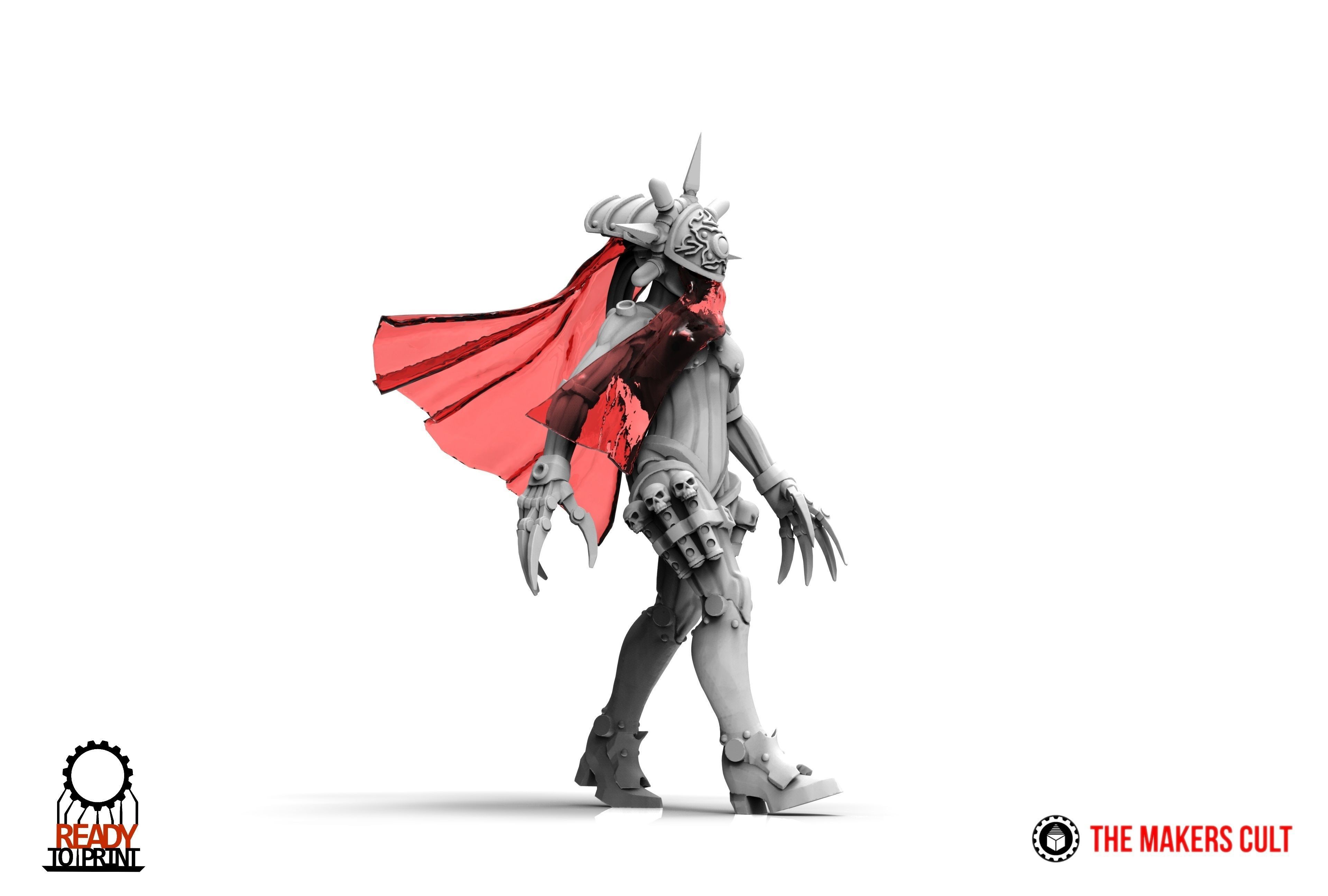 Dark Techno - Arcanus Assassin 3D model 3D printable | CGTrader