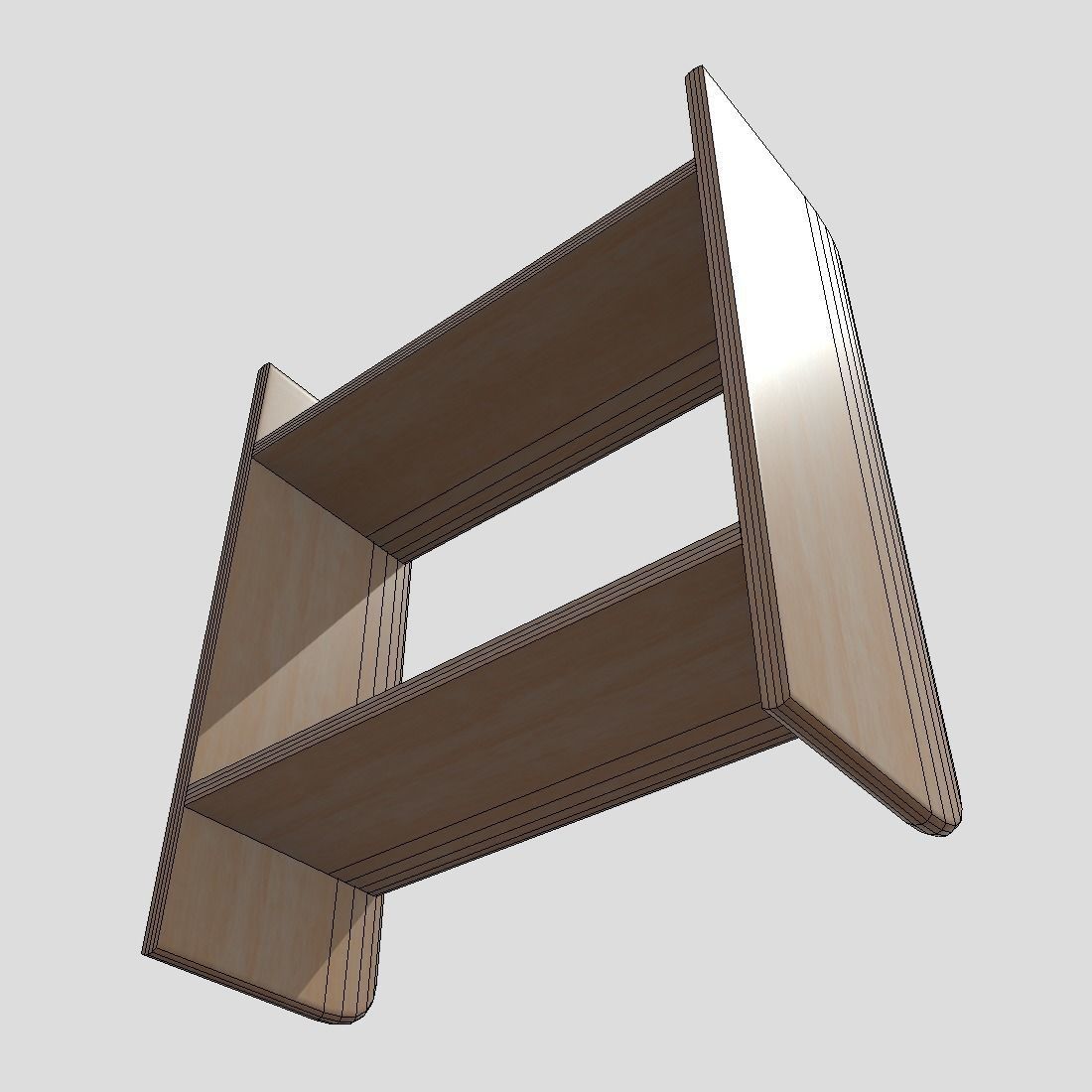 CC0 - Wall Shelf 4 free VR / AR / low-poly 3D model | CGTrader