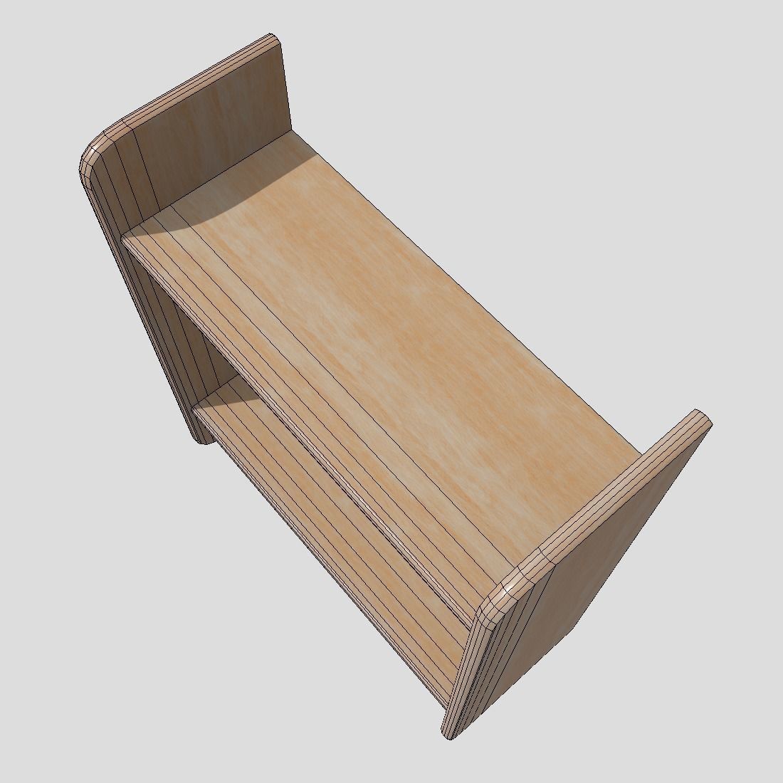 CC0 - Wall Shelf 4 free VR / AR / low-poly 3D model | CGTrader