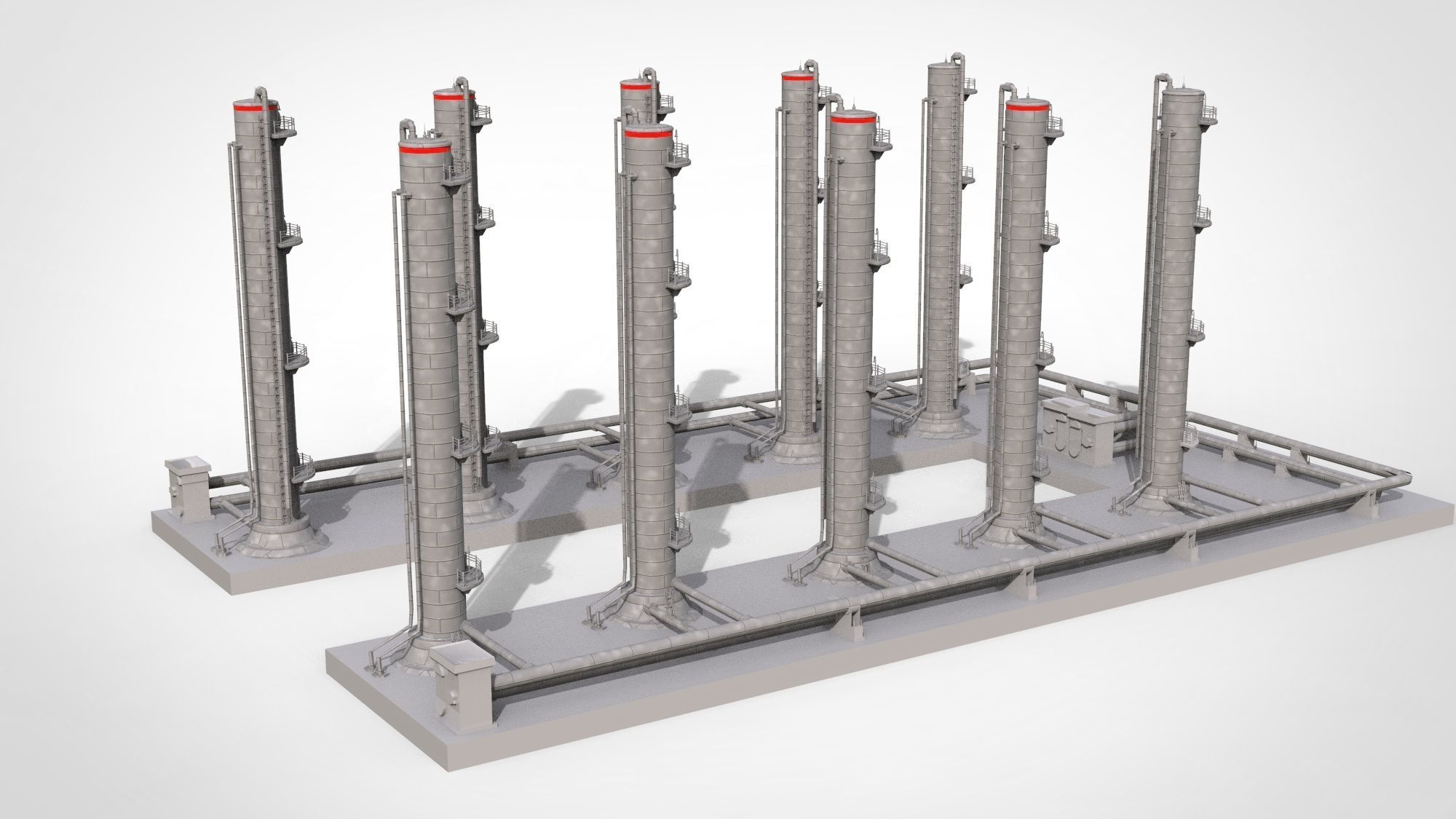 Industrial towers 3D model | CGTrader