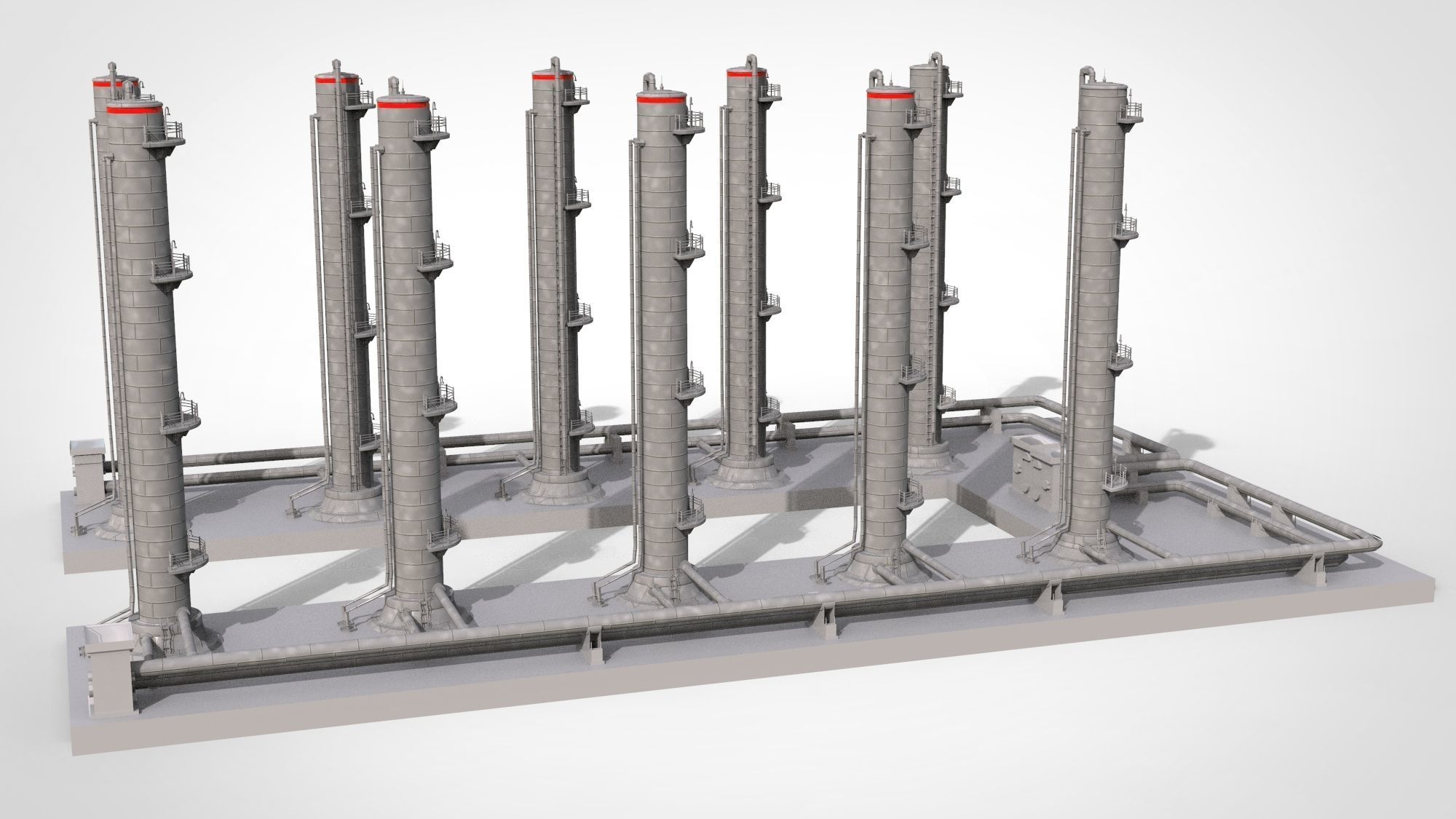 Industrial towers 3D model | CGTrader