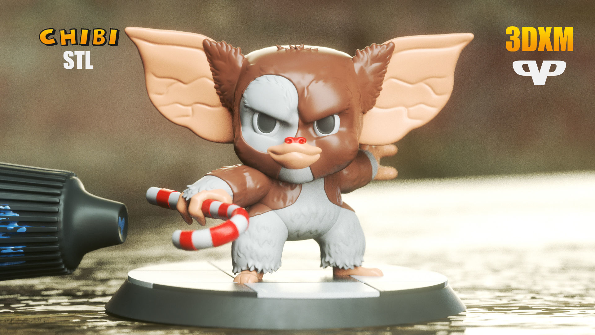 Marvel United Gizmo Gremlins Chibi for 3D Printing STL ChibiSTL 3D ...