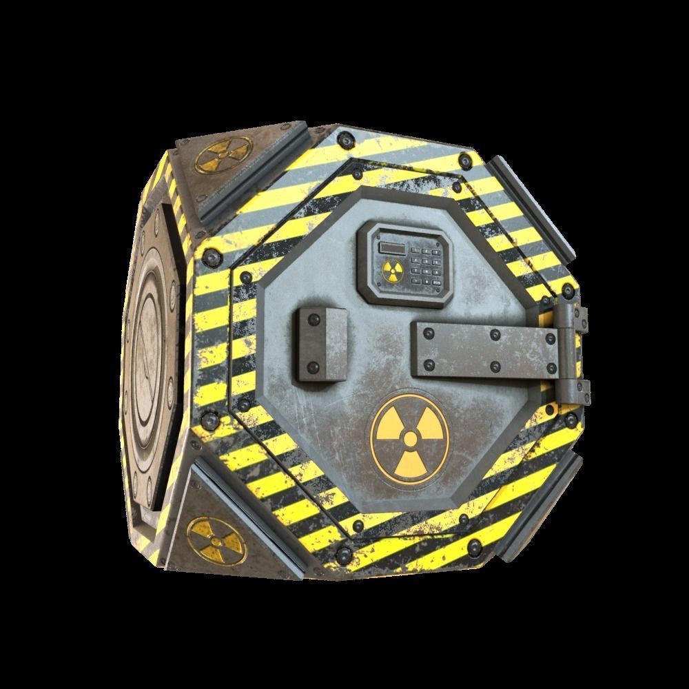 Radioactive capsule 3D model | CGTrader