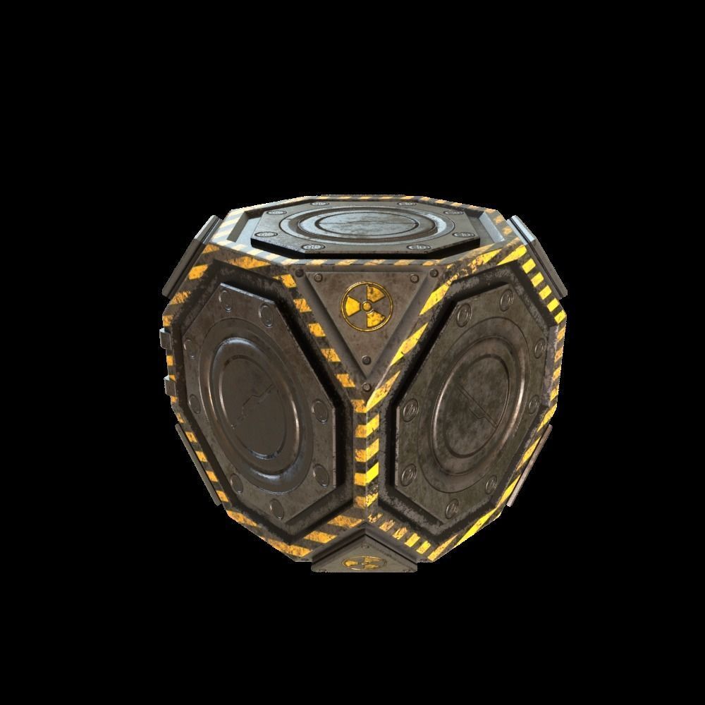 Radioactive capsule 3D model | CGTrader