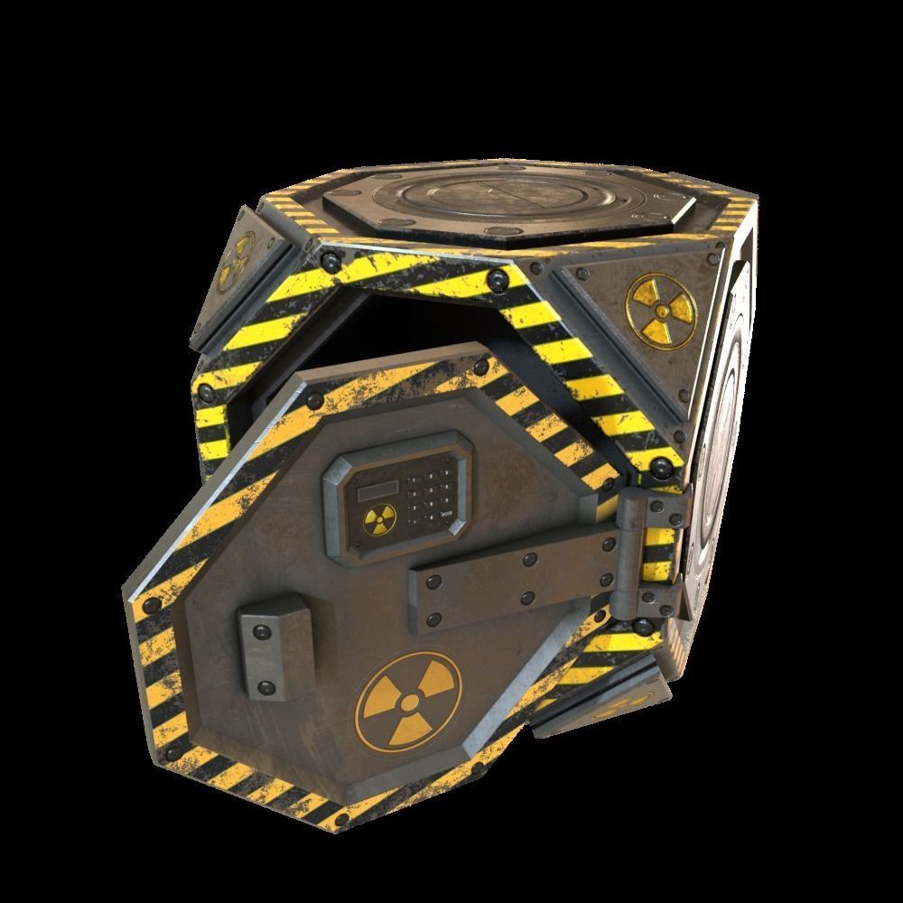 Radioactive capsule 3D model | CGTrader