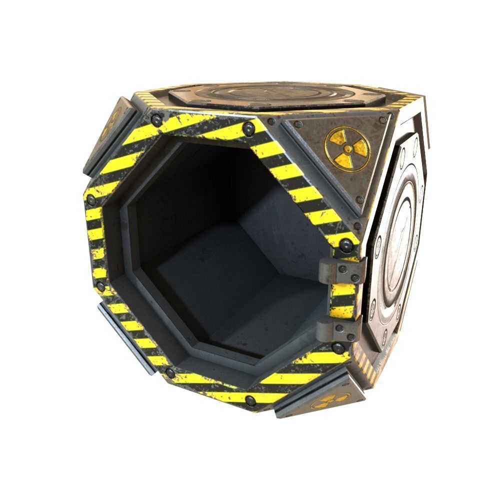Radioactive capsule 3D model | CGTrader