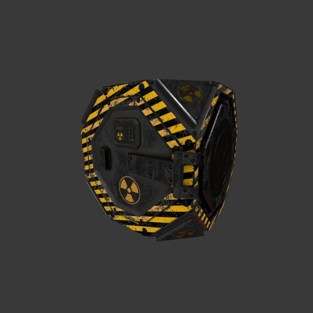Radioactive capsule 3D model | CGTrader