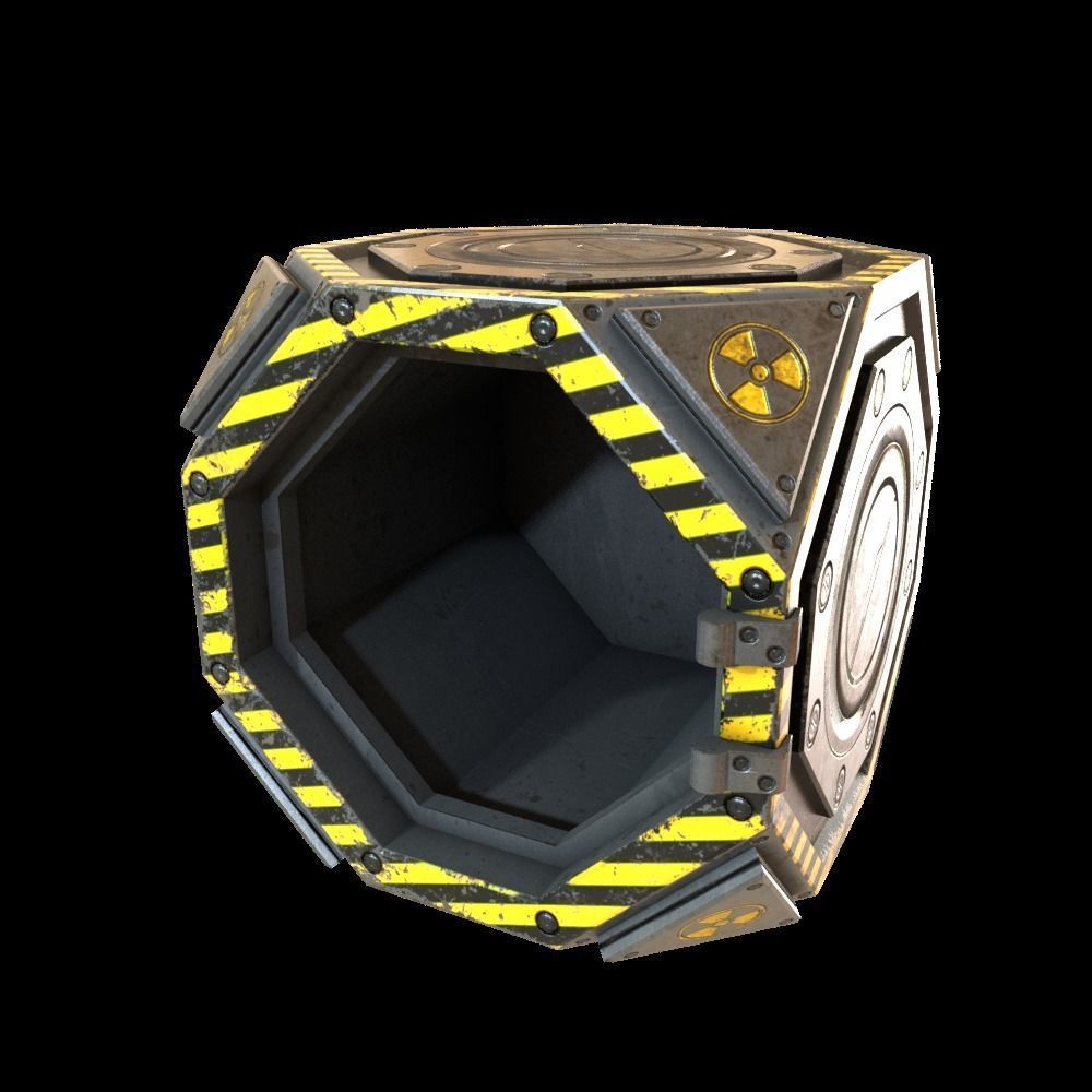 Radioactive capsule 3D model | CGTrader