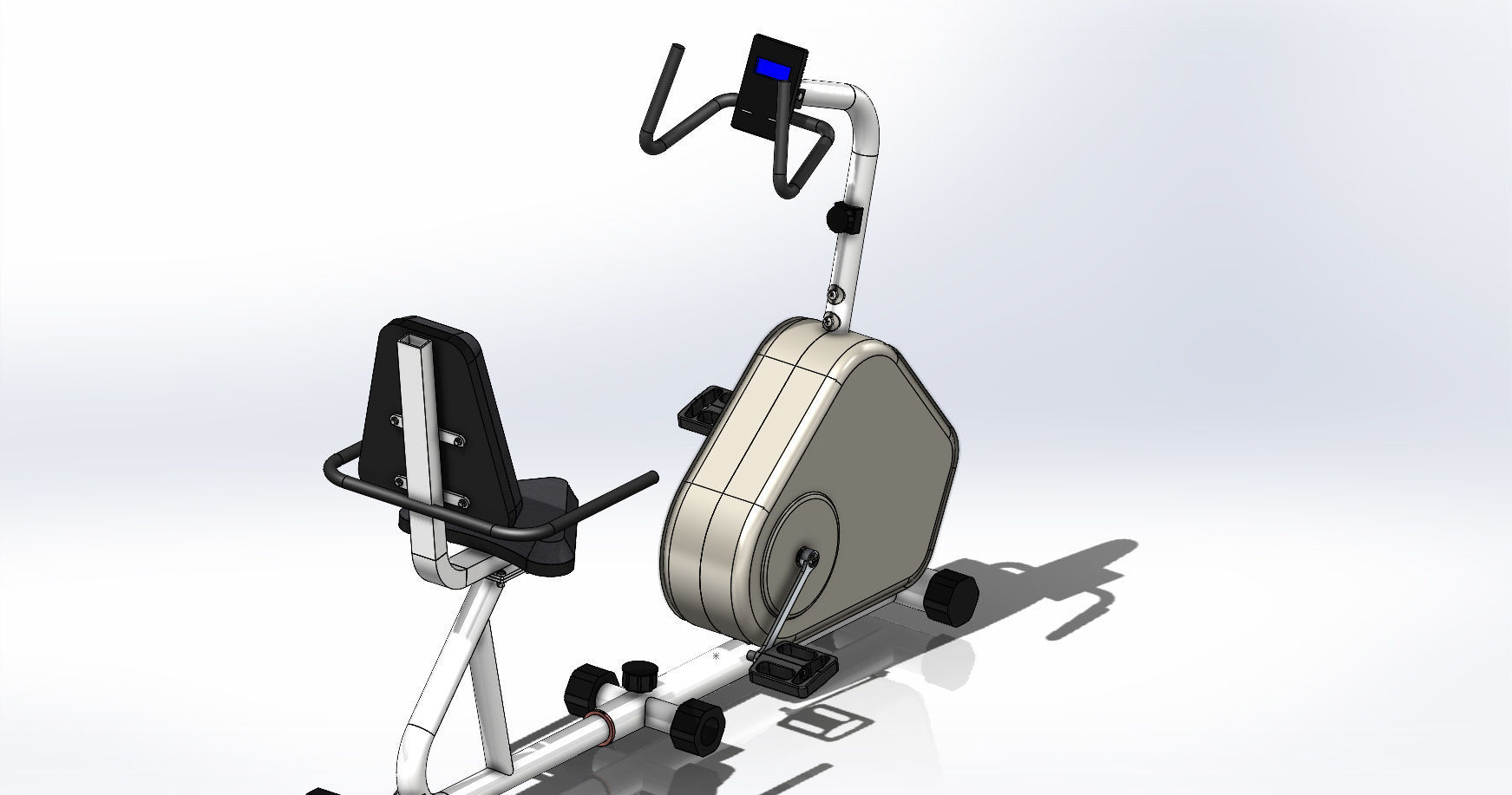 Recumbent bike model 3D model | CGTrader