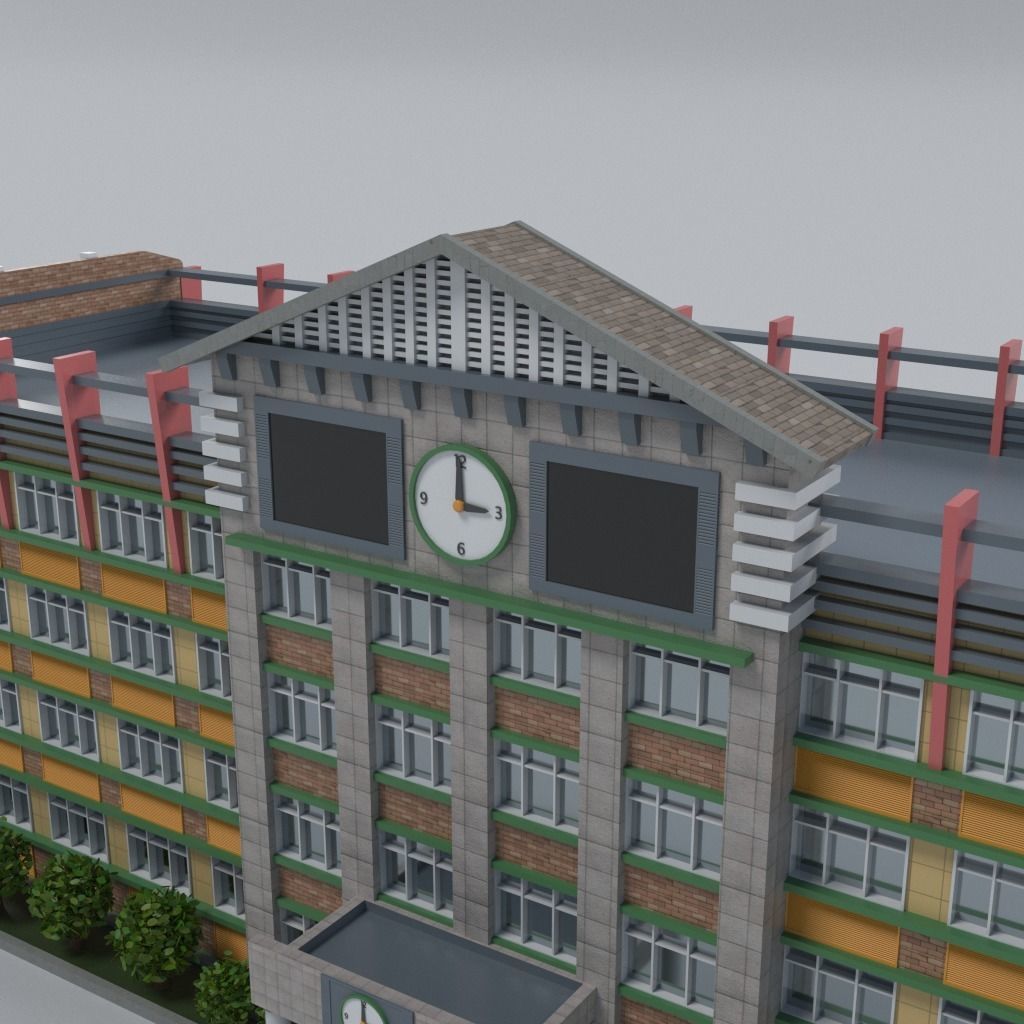 School Models 3D model | CGTrader