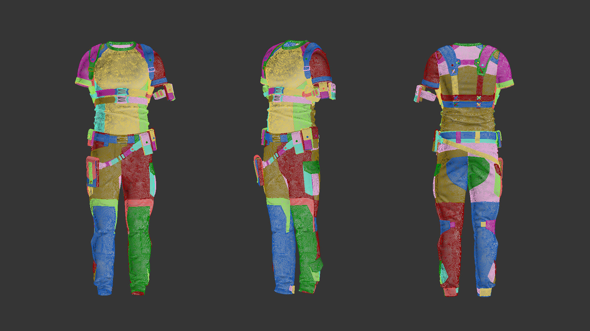 Male tactical outfit Rig Military Soldier Pants Pouch Equipment 3D ...