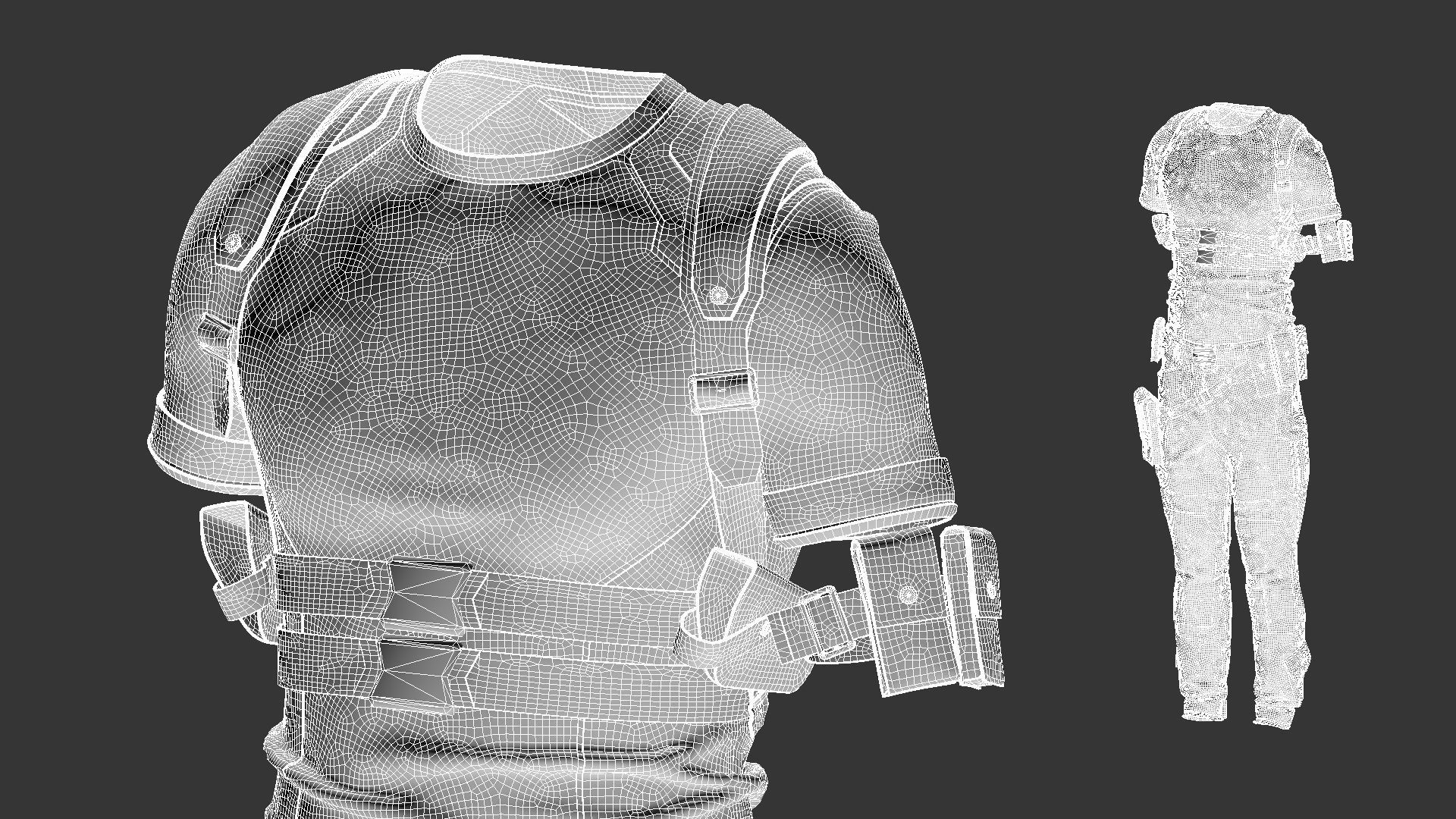 Male tactical outfit Rig Military Soldier Pants Pouch Equipment 3D ...