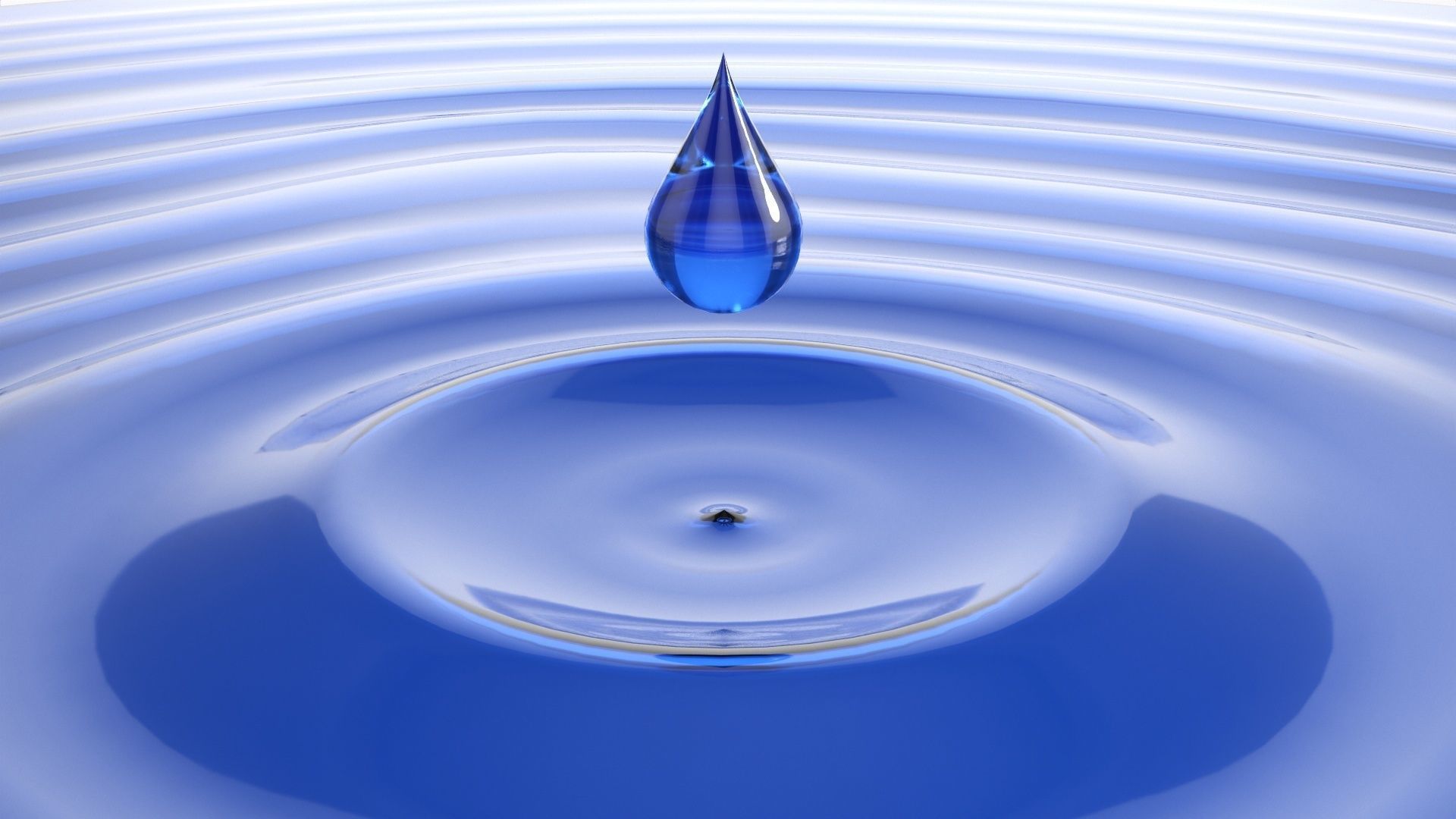 Water surface with drop 3D model | CGTrader