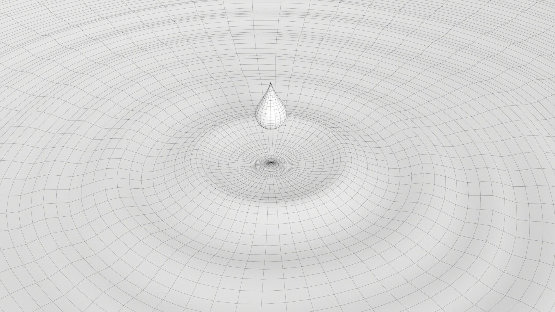Water surface with drop 3D model | CGTrader