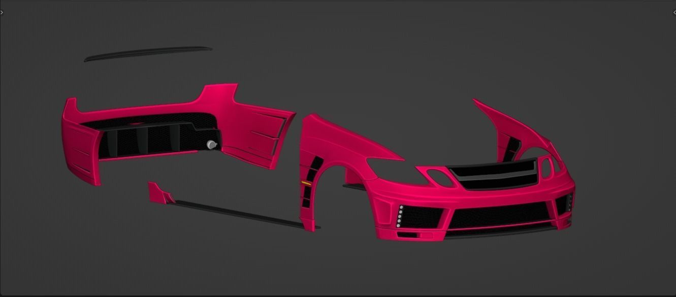 Lexus GS430 Final Konnexion Body Kit 3D model | CGTrader