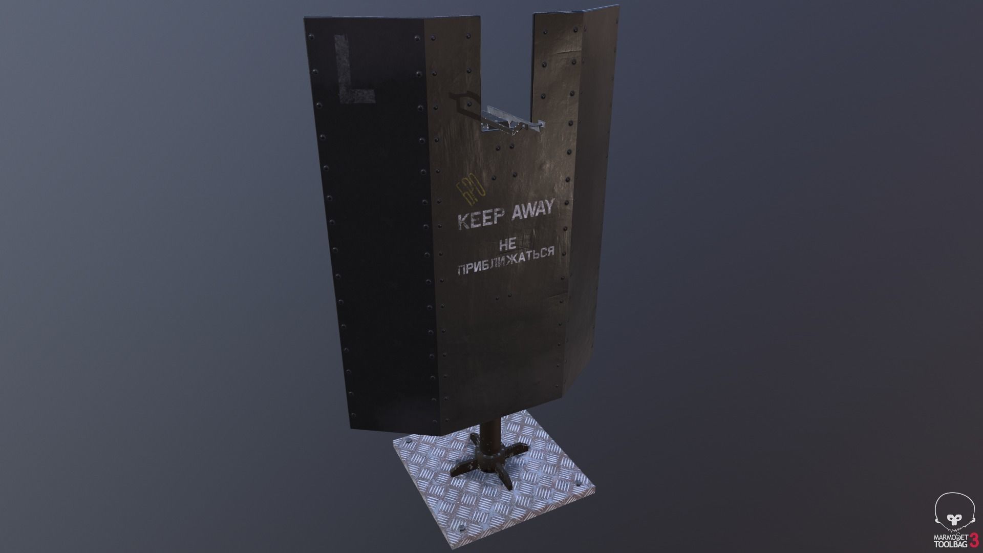 3D model Gun shield VR / AR / low-poly | CGTrader