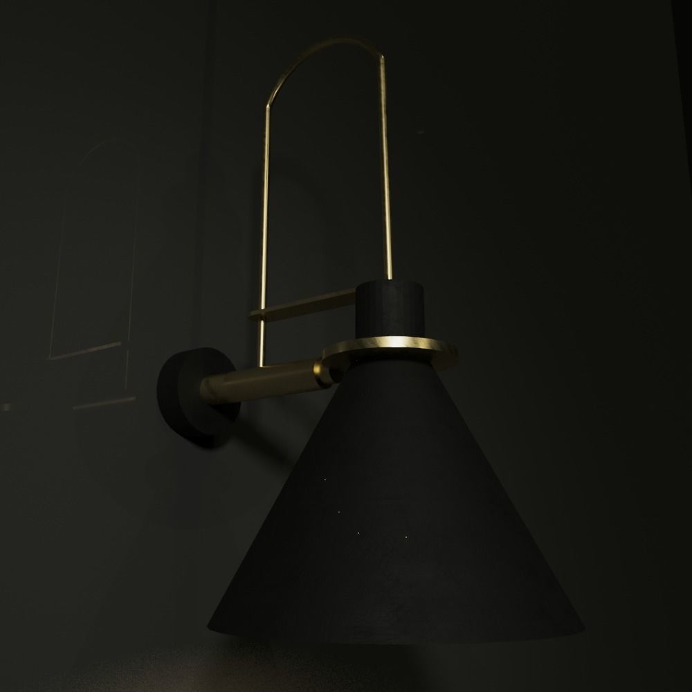Modern Clarion Wall Lamp 3D model free 3D model | CGTrader