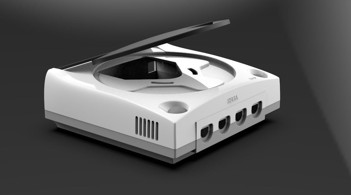 Dreamcast game console 3D model 3D printable | CGTrader