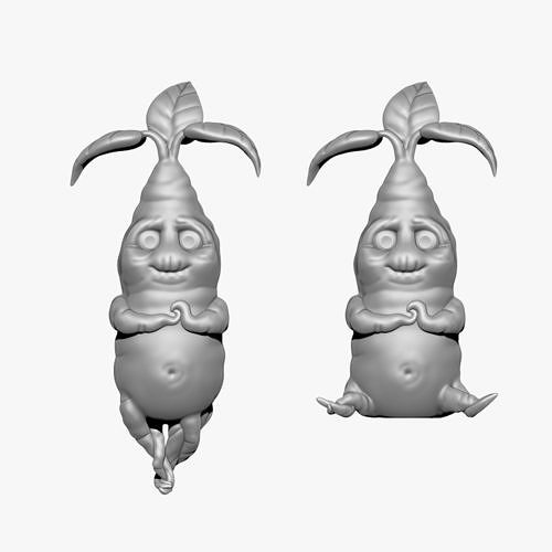 Cute Mandrake 3D model 3D printable | CGTrader