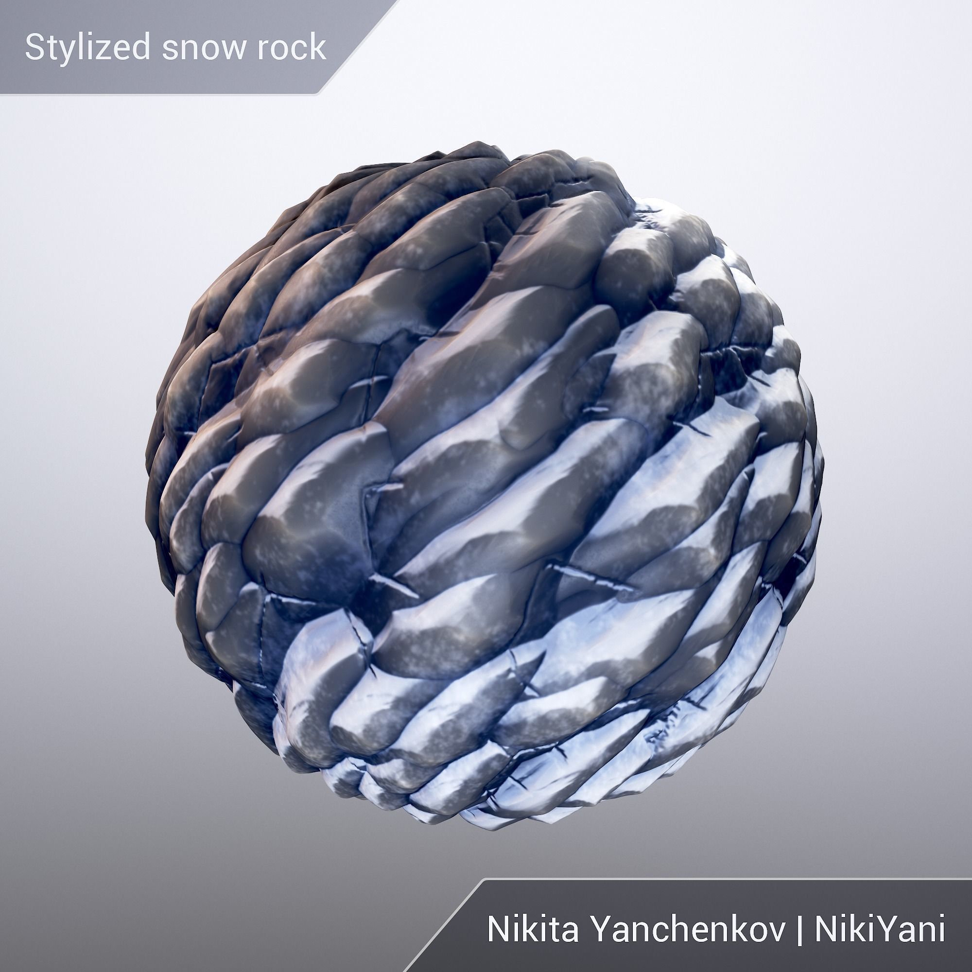 Stylized snow rock Texture | CGTrader