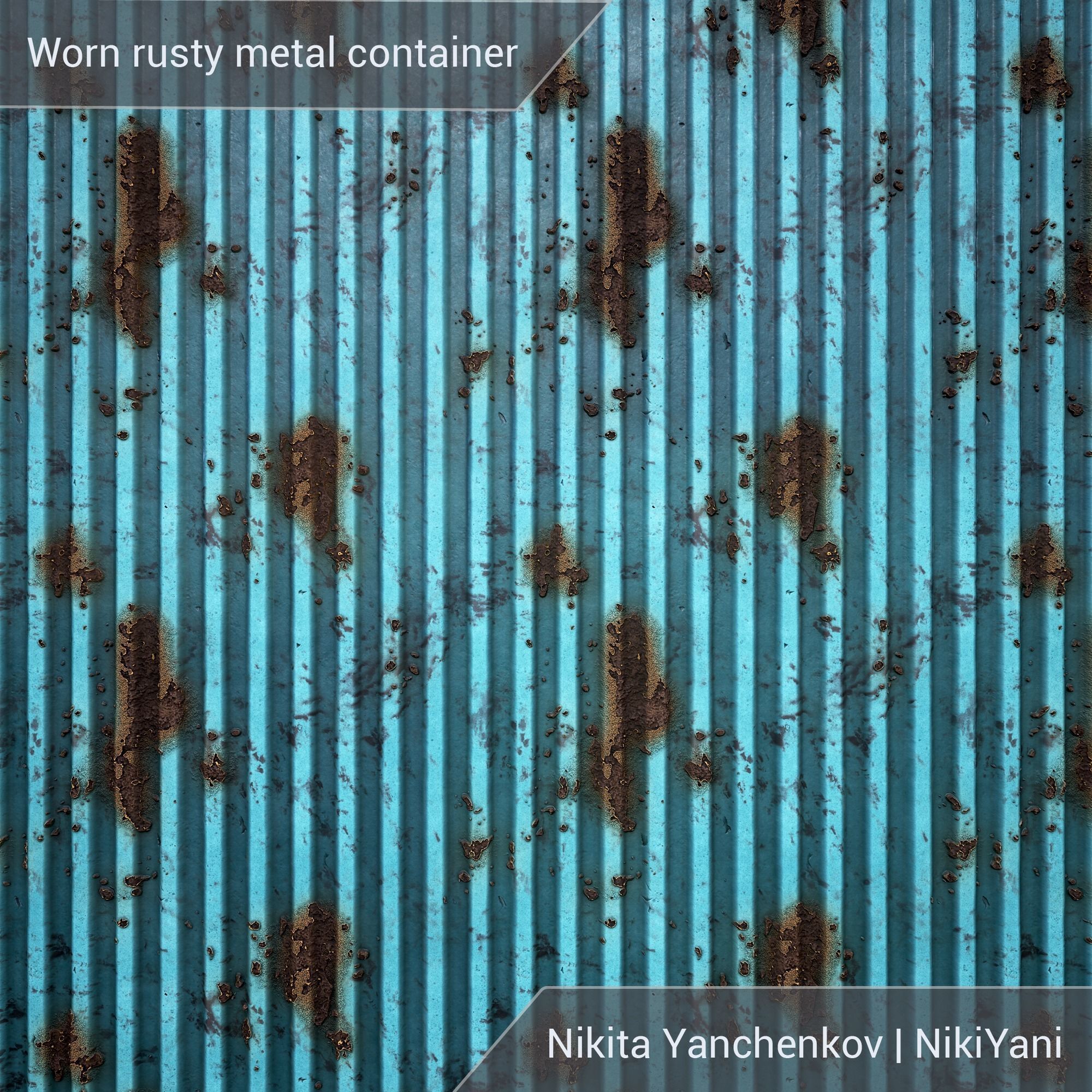 Worn rusty metal container Texture | CGTrader