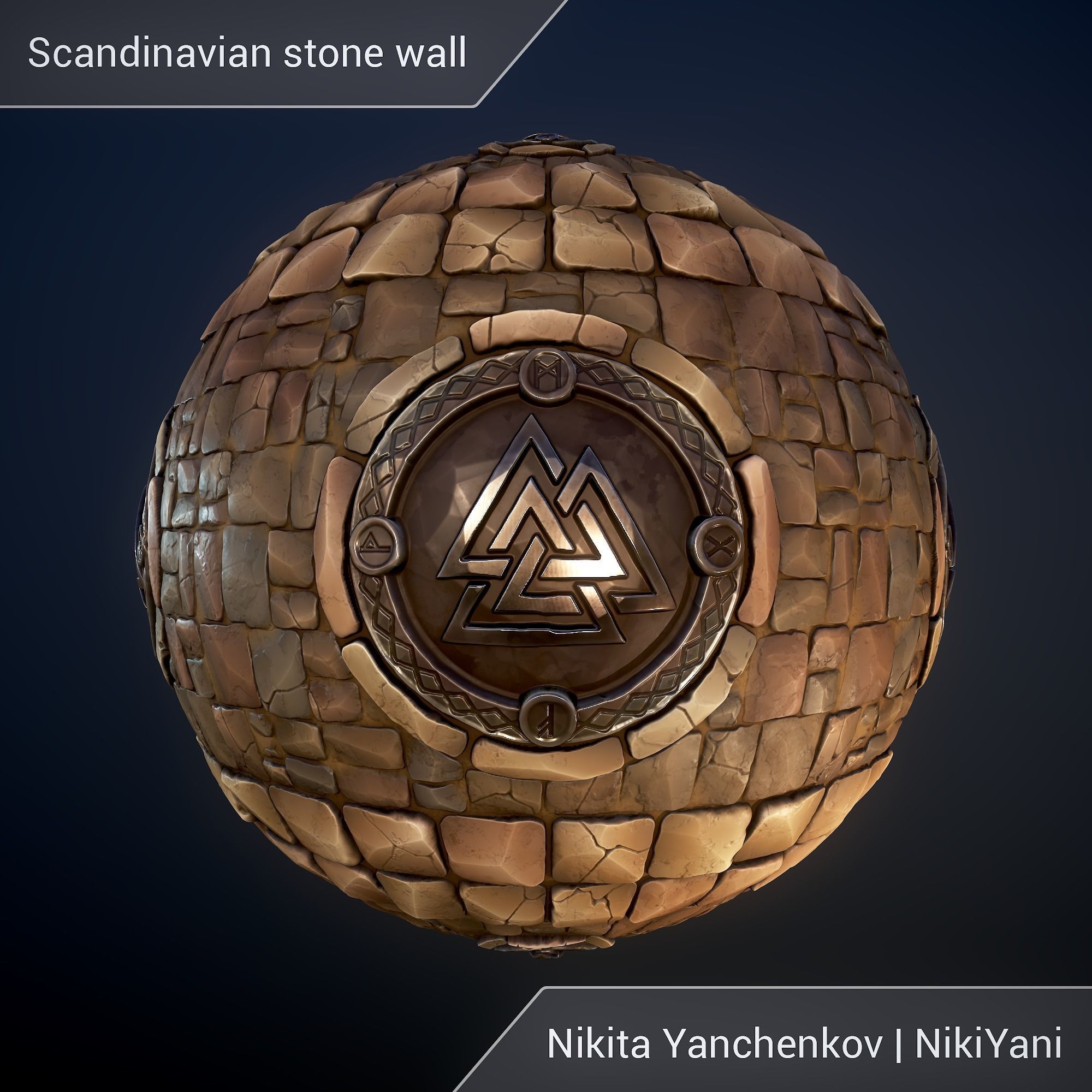 Scandinavian stone wall Texture | CGTrader
