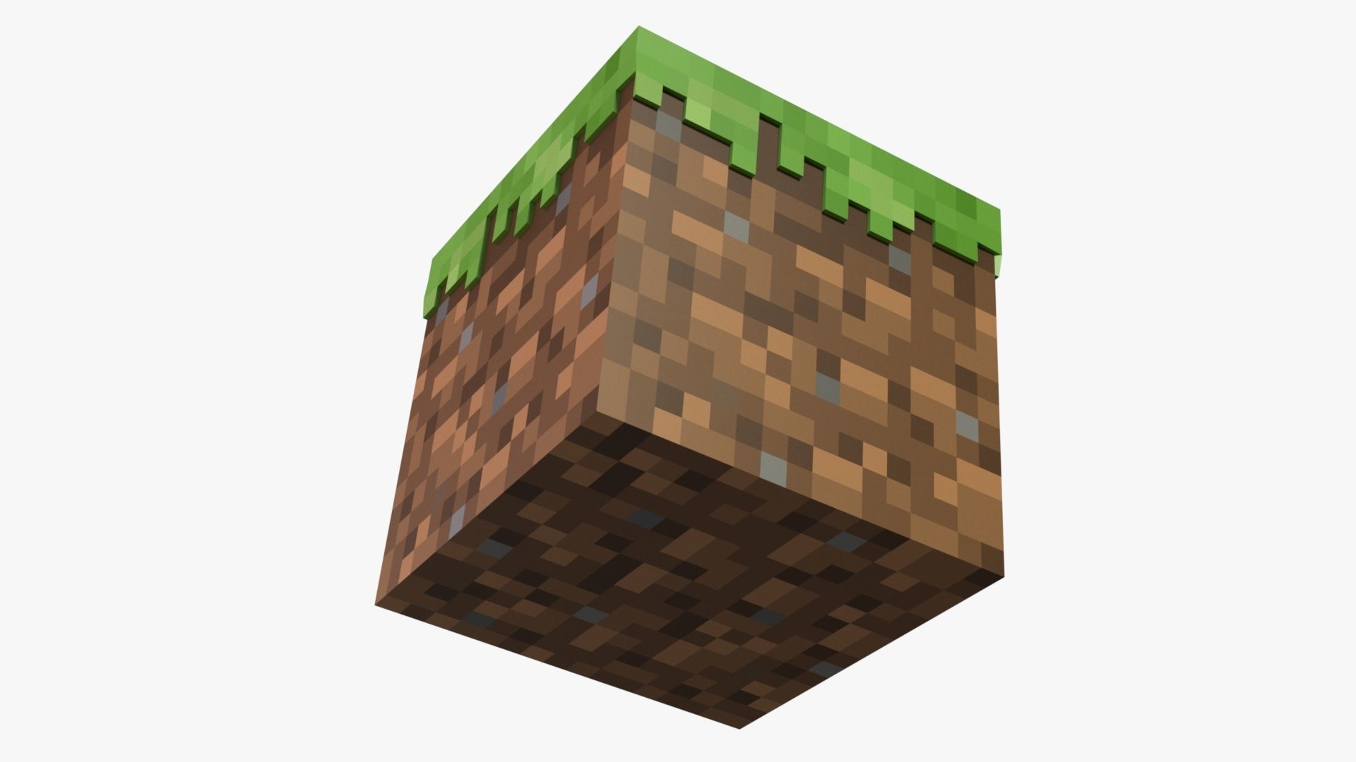 Minecraft Grass Block free VR / AR / low-poly 3D model rigged | CGTrader