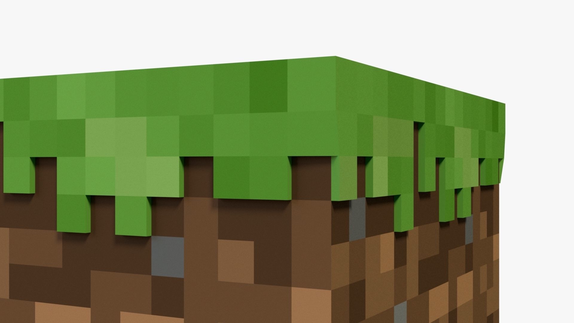 Minecraft Grass Block free VR / AR / low-poly 3D model rigged | CGTrader