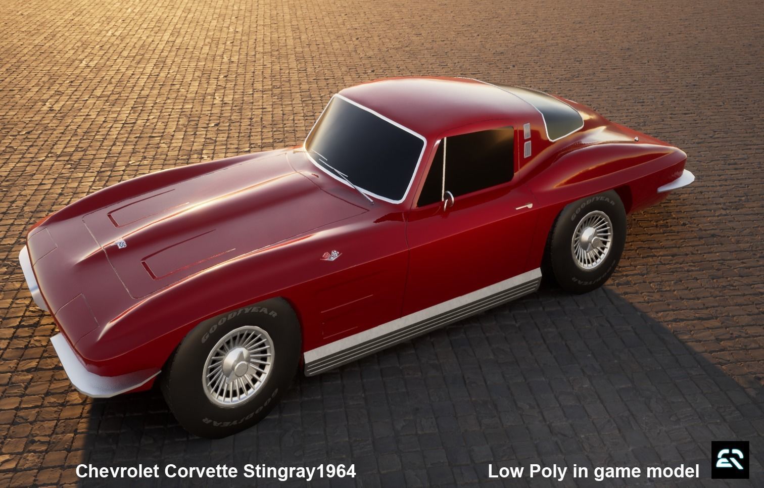 3D model Chevrolet Corvette Stingray 1964 VR / AR / low-poly | CGTrader