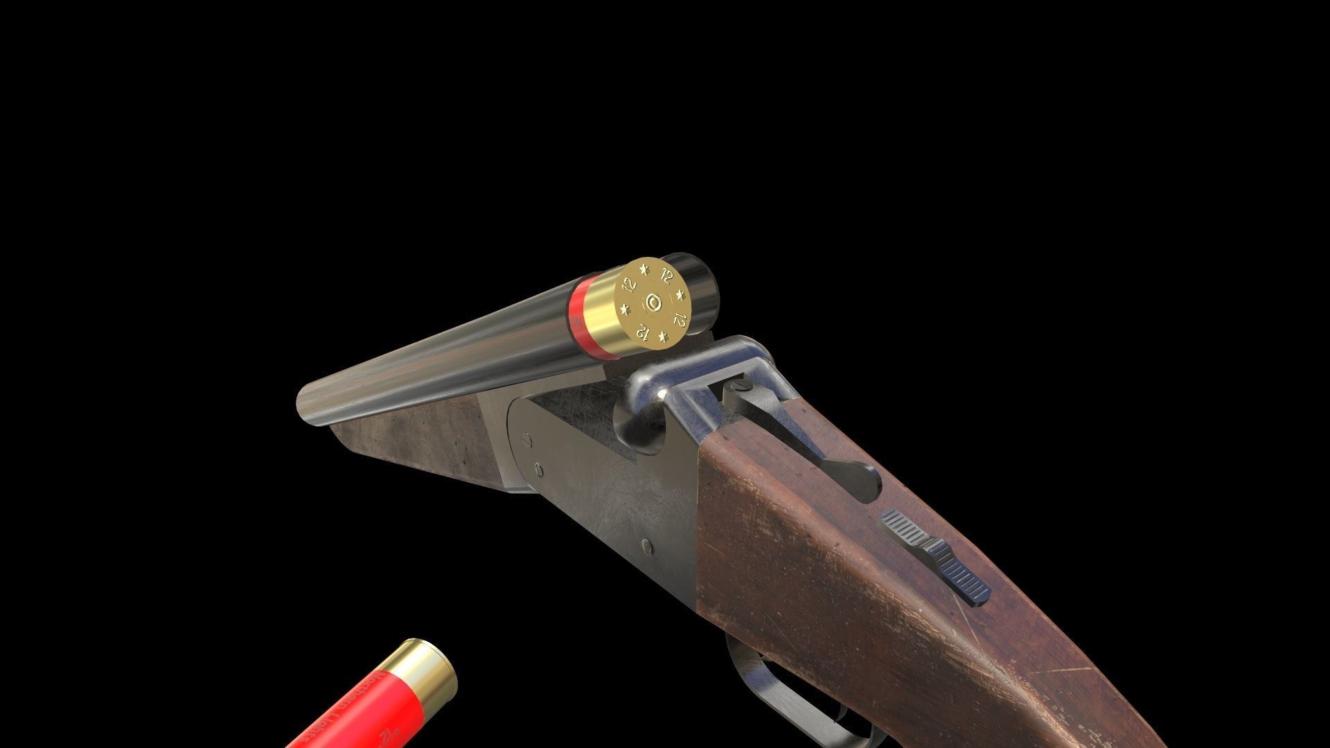 3D model Short Double Barrel VR / AR / low-poly | CGTrader