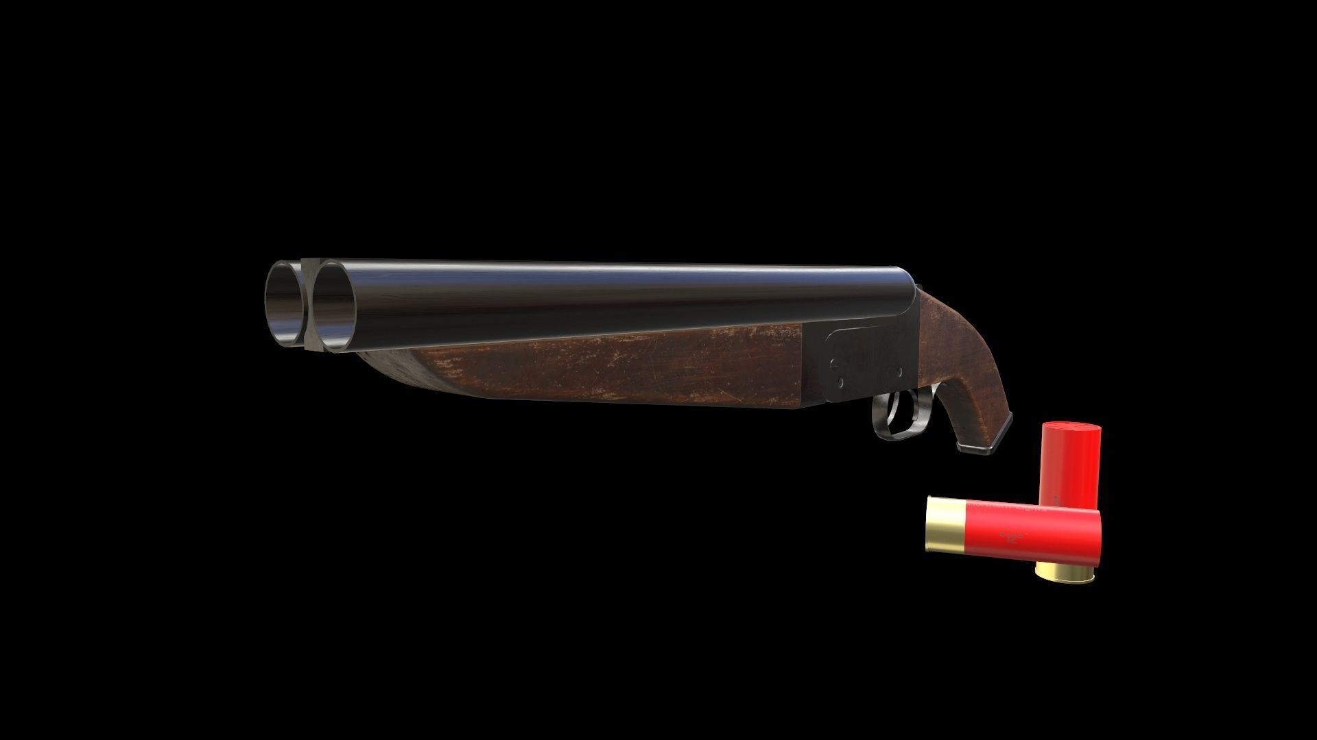 3D model Short Double Barrel VR / AR / low-poly | CGTrader