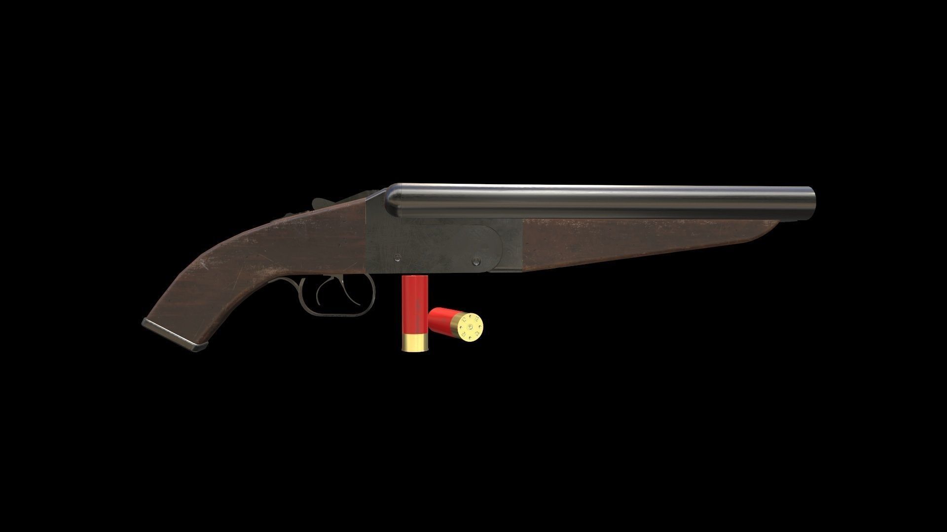 3D model Short Double Barrel VR / AR / low-poly | CGTrader