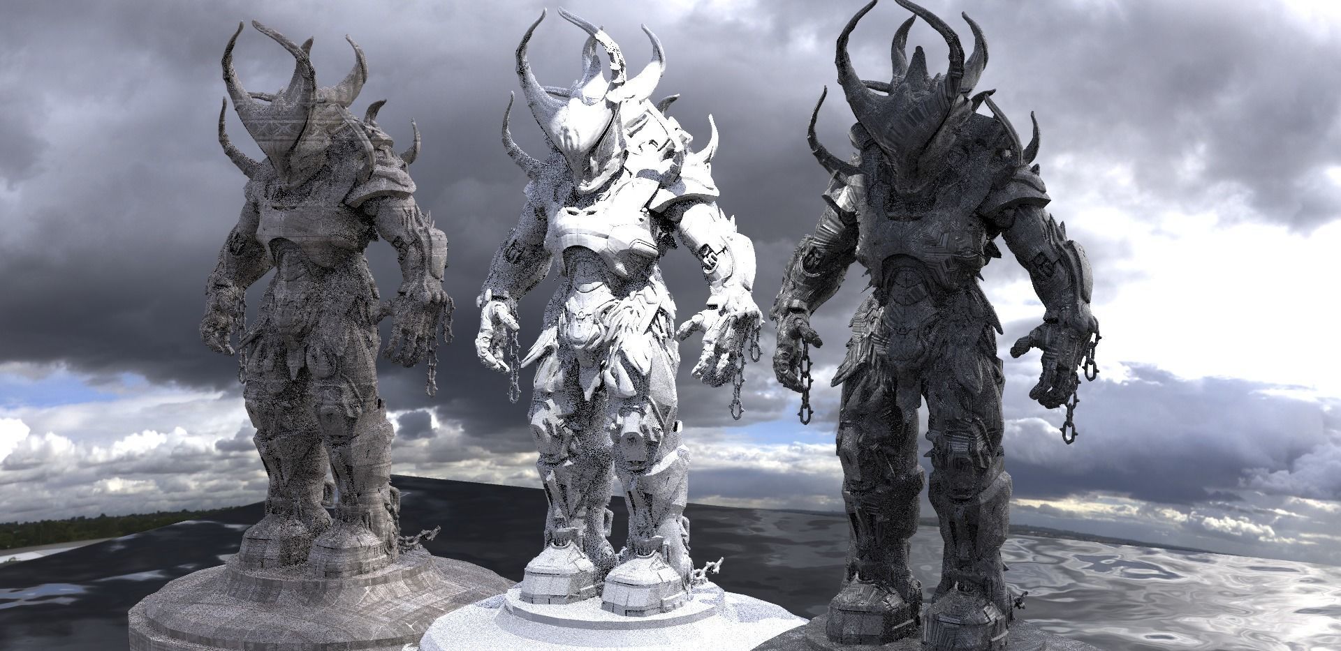 Minotaur sci fi design 3D model | CGTrader