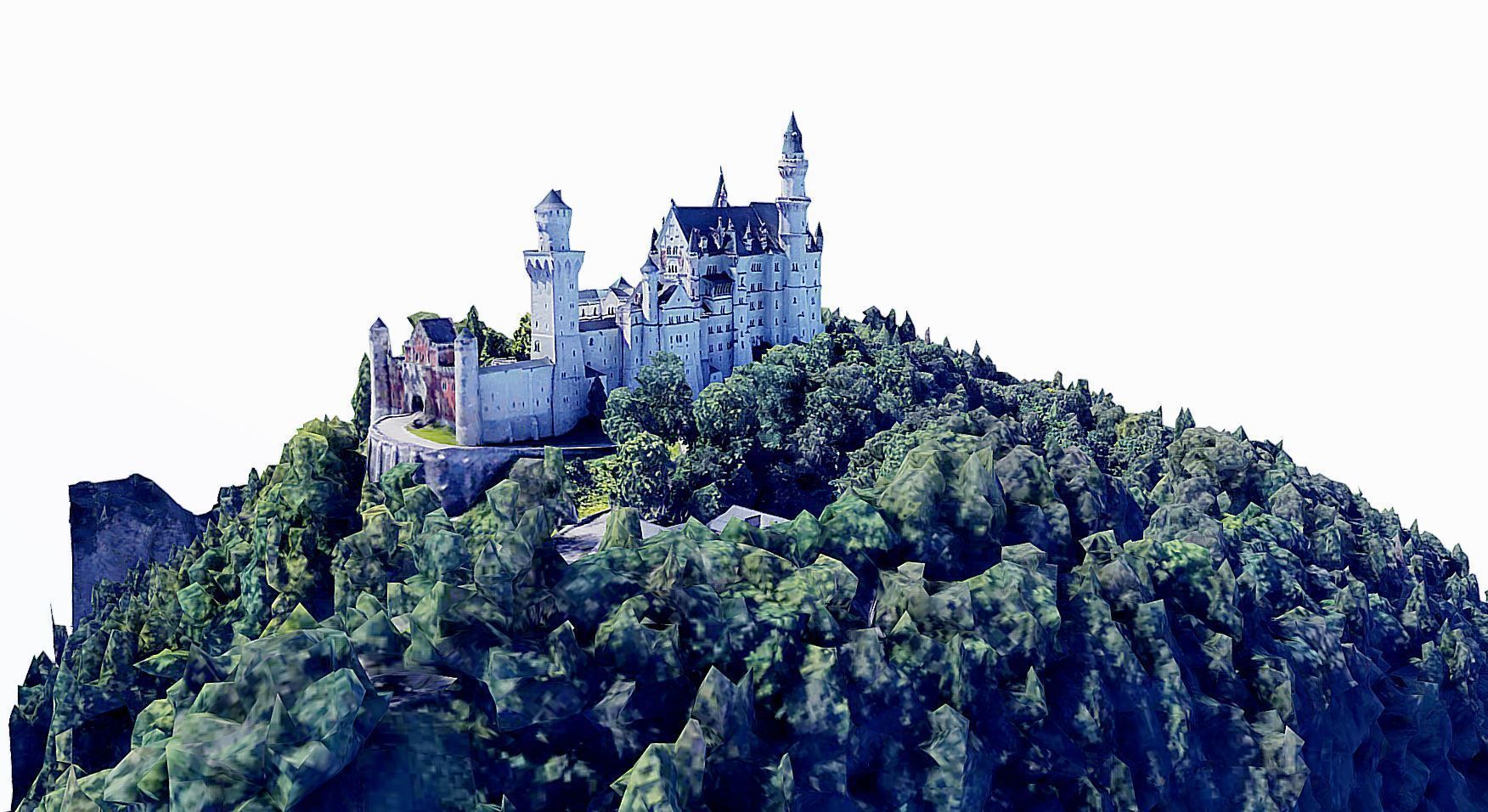 3D model Neuschwanstein Castle VR / AR / low-poly | CGTrader