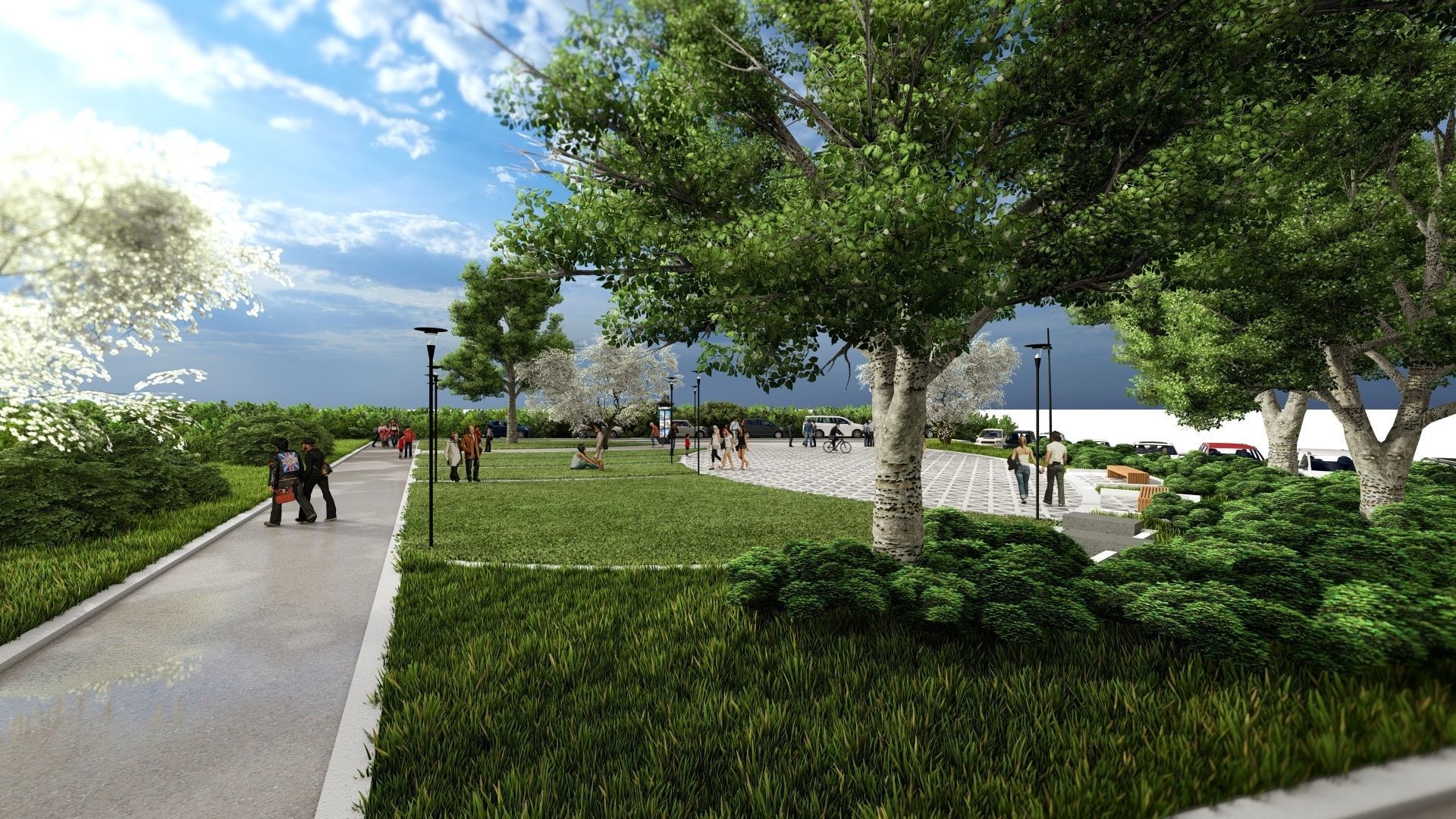 community park 3D model | CGTrader