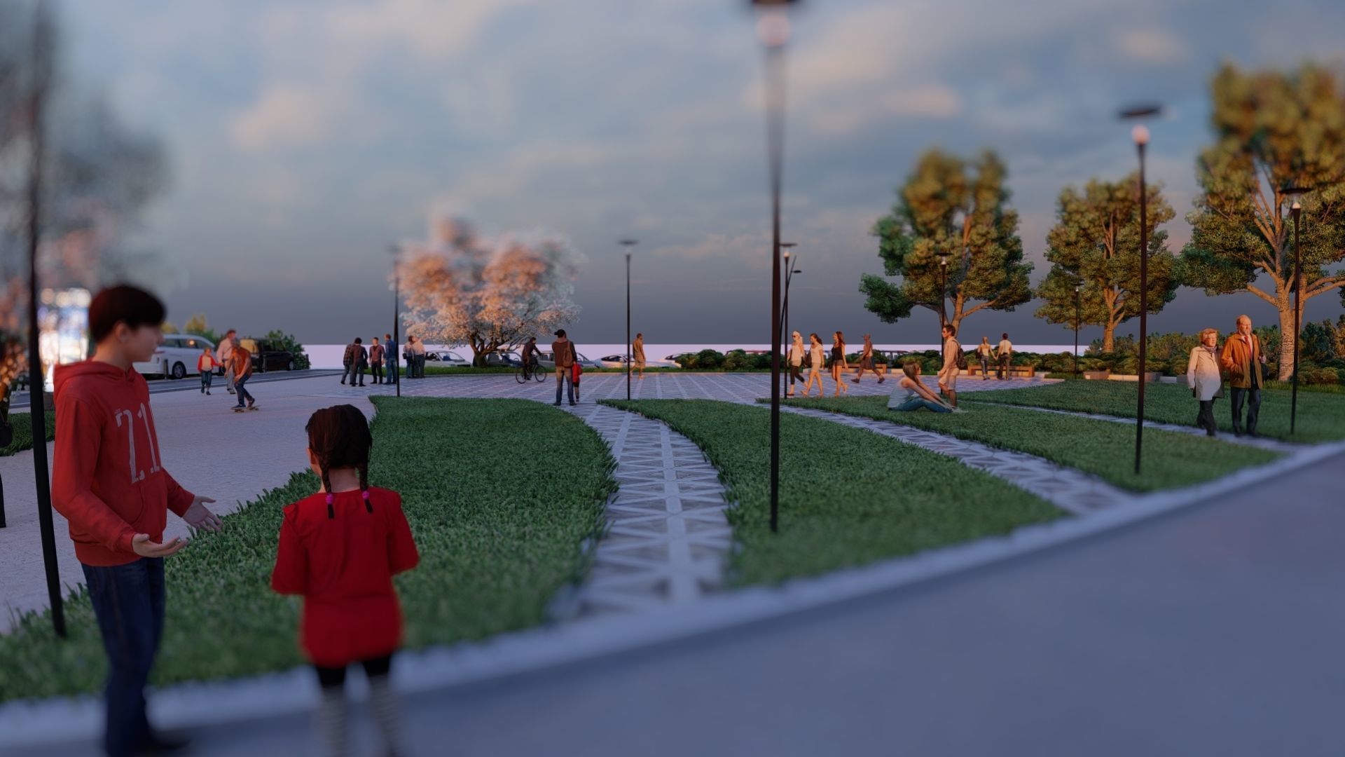 community park 3D model | CGTrader